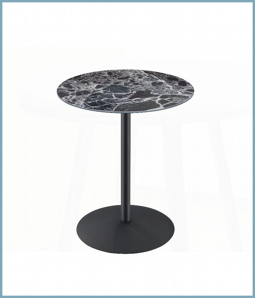 Latitude Run® 17.5" Space-Saving Coffee Table with Black Marble ...