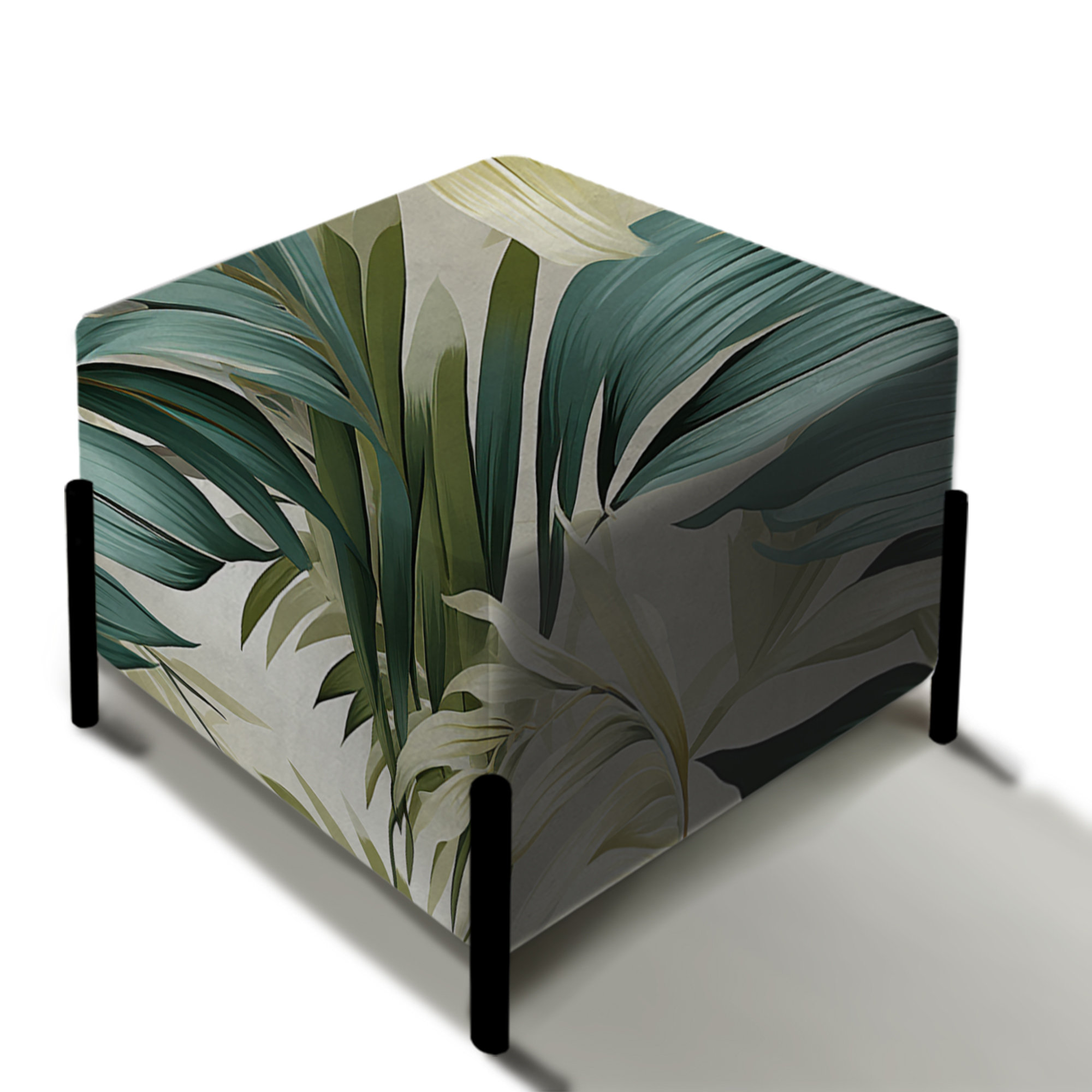 Design Art Neutral Tropics Tropical Pattern IV - Tropical Square ...