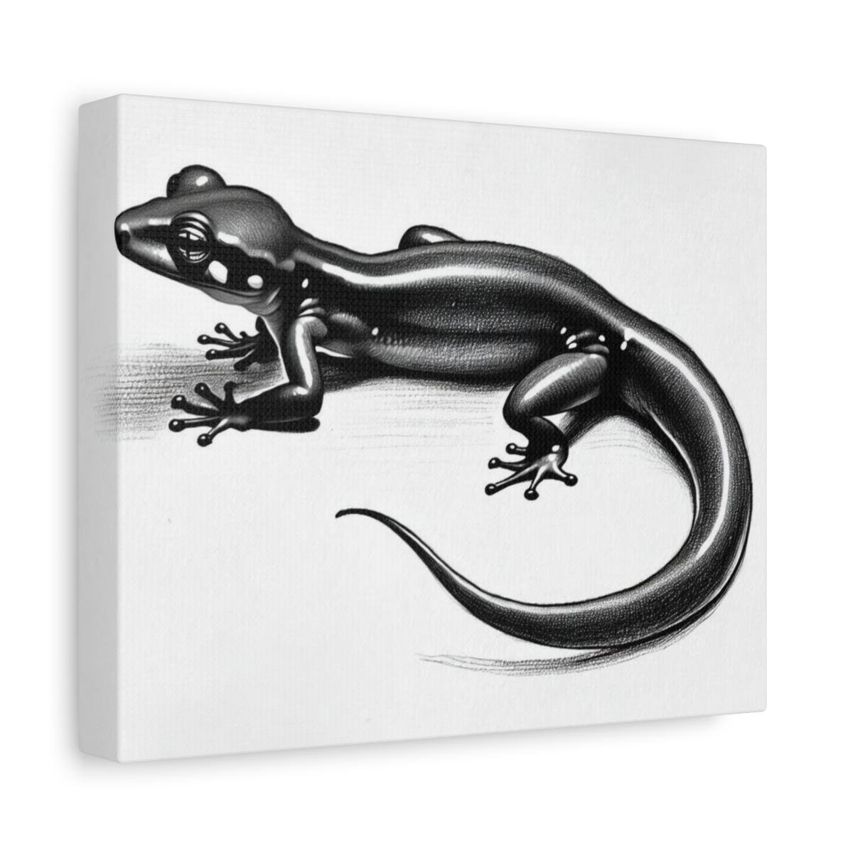 Lark Manor™ Salamander, Charcoal, Canvas Art Print | Wayfair