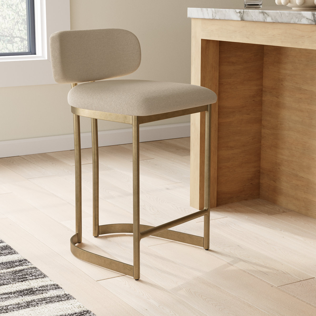 Joss & Main Margot Upholstered Bar & Counter Stool & Reviews | Wayfair