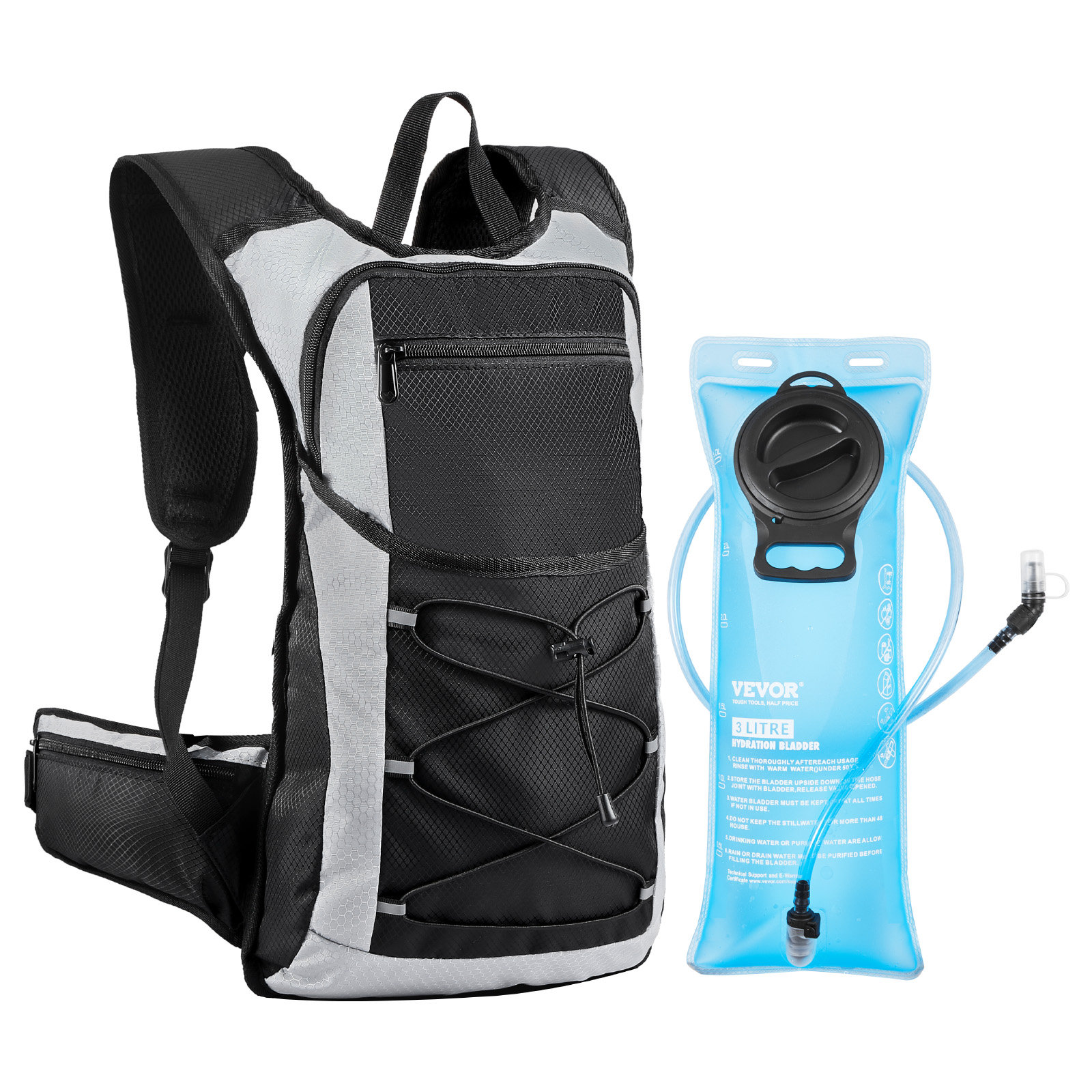 WFX Utility™ Hydration Pack Backpack 3L TPU Water Bladder Cycling ...