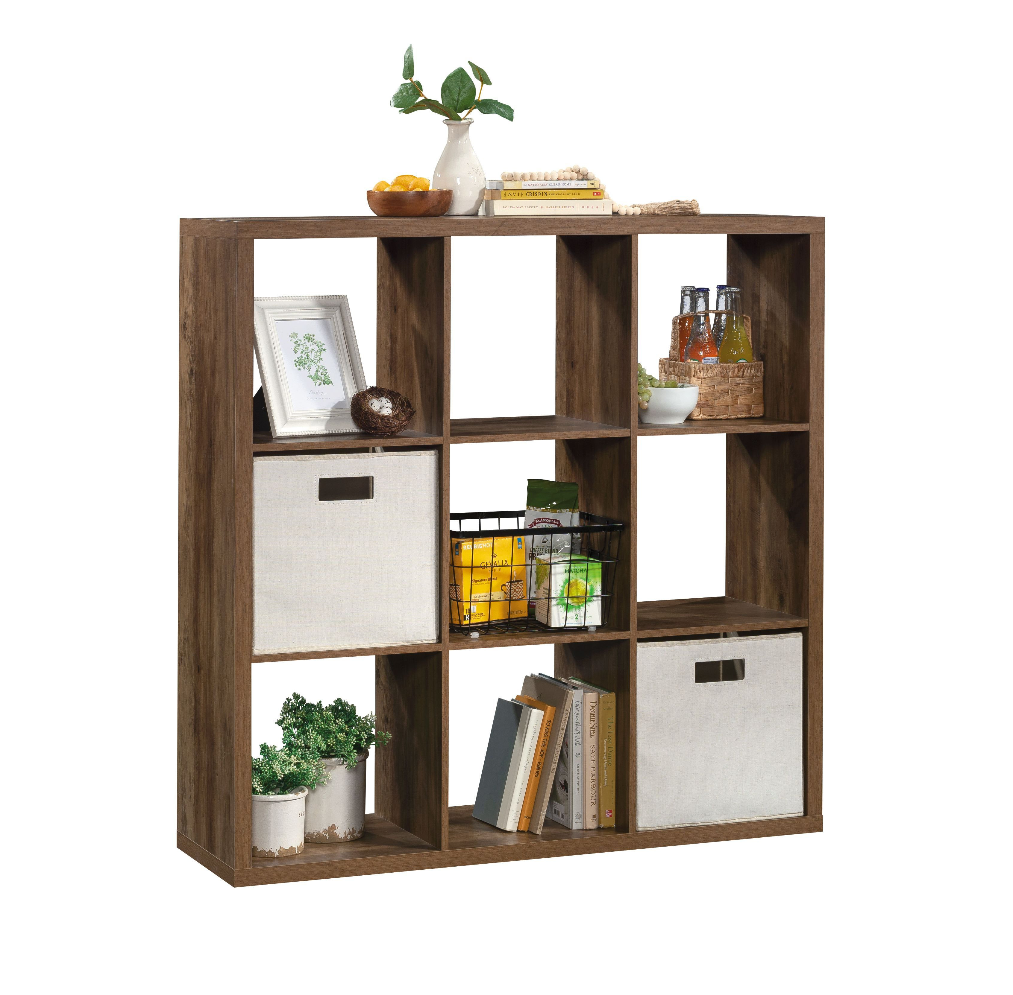 Sauder 43.898'' W Manufactured Wood Wall Mounted Shelving Unit | Wayfair