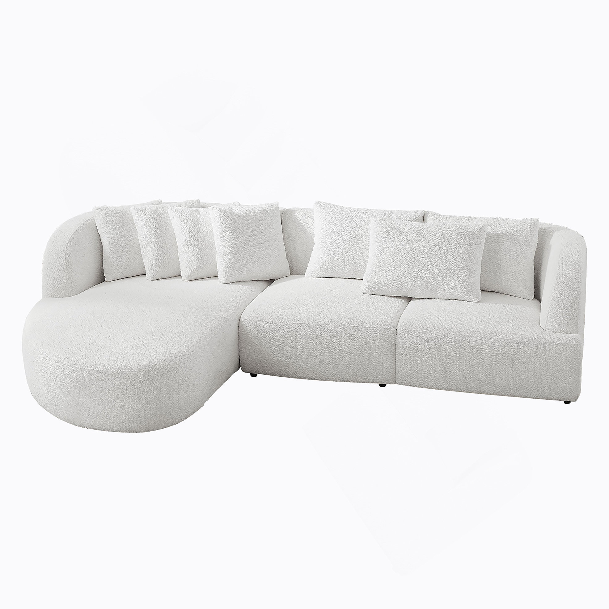 Latitude Run® Convertible Corner Sofa with armrest and sectional Sofa ...