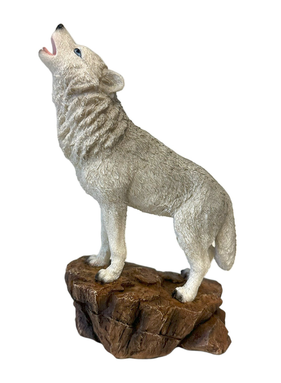 Millwood Pines Polyresin Howling Grey Wolf Woodland Forest Rustic Cabin ...