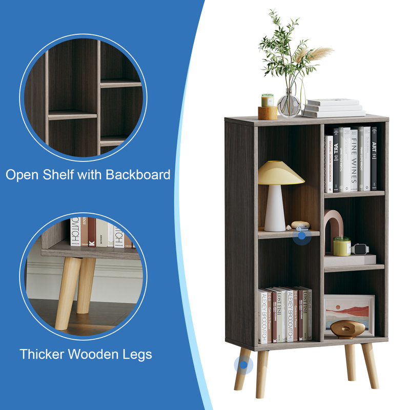 George Oliver Jaen Bookcase & Reviews | Wayfair