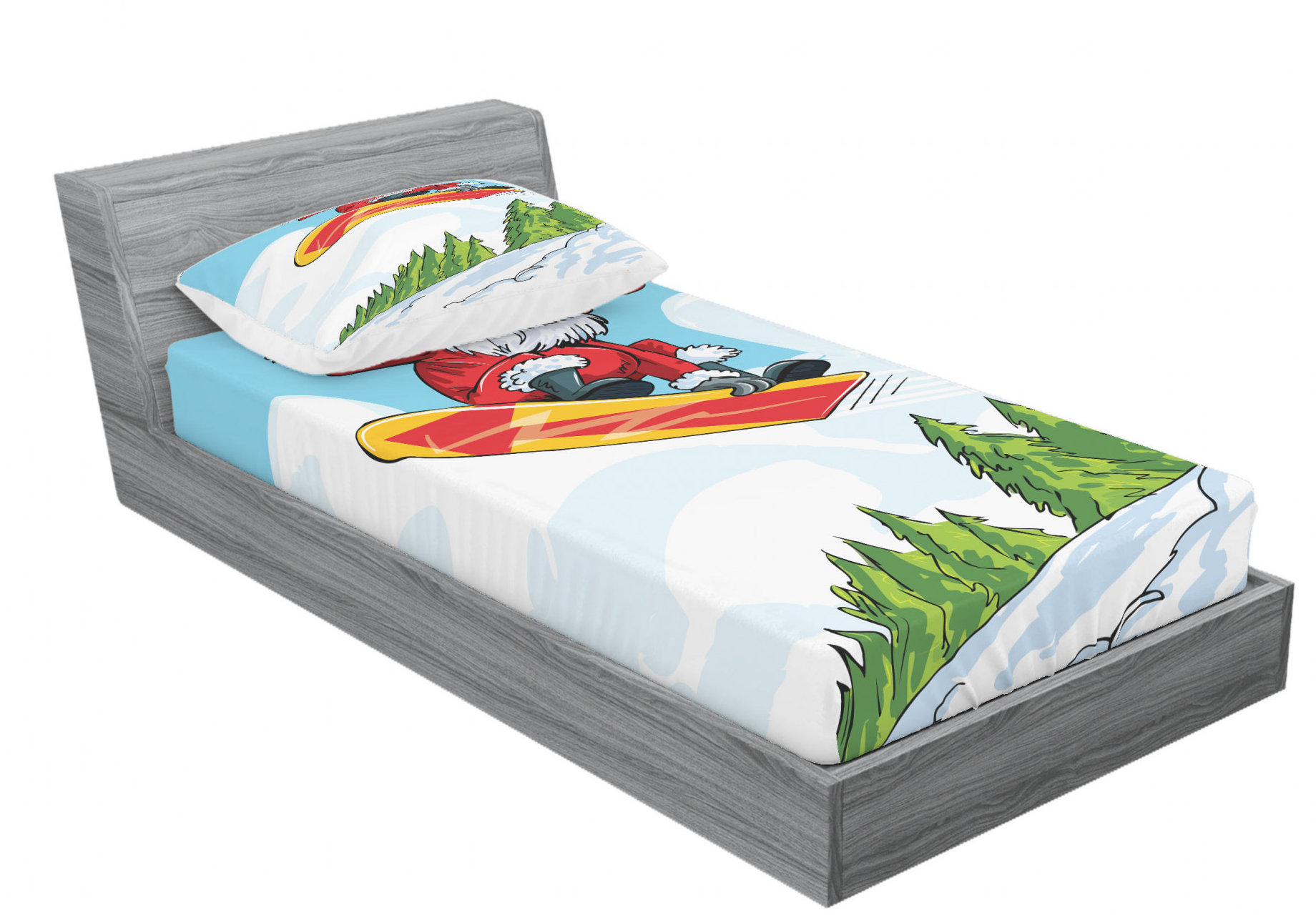 Ambesonne Santa Sheet Set | Wayfair