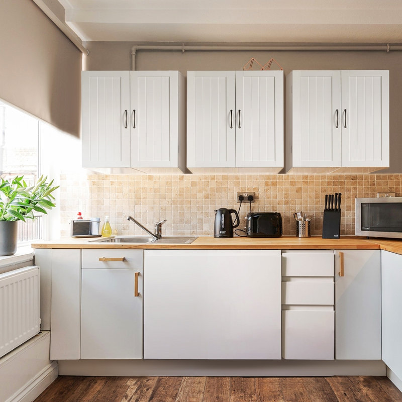 Rebrilliant Wall Mount Cabinet Storage Organizer with Adjustable Shelf ...