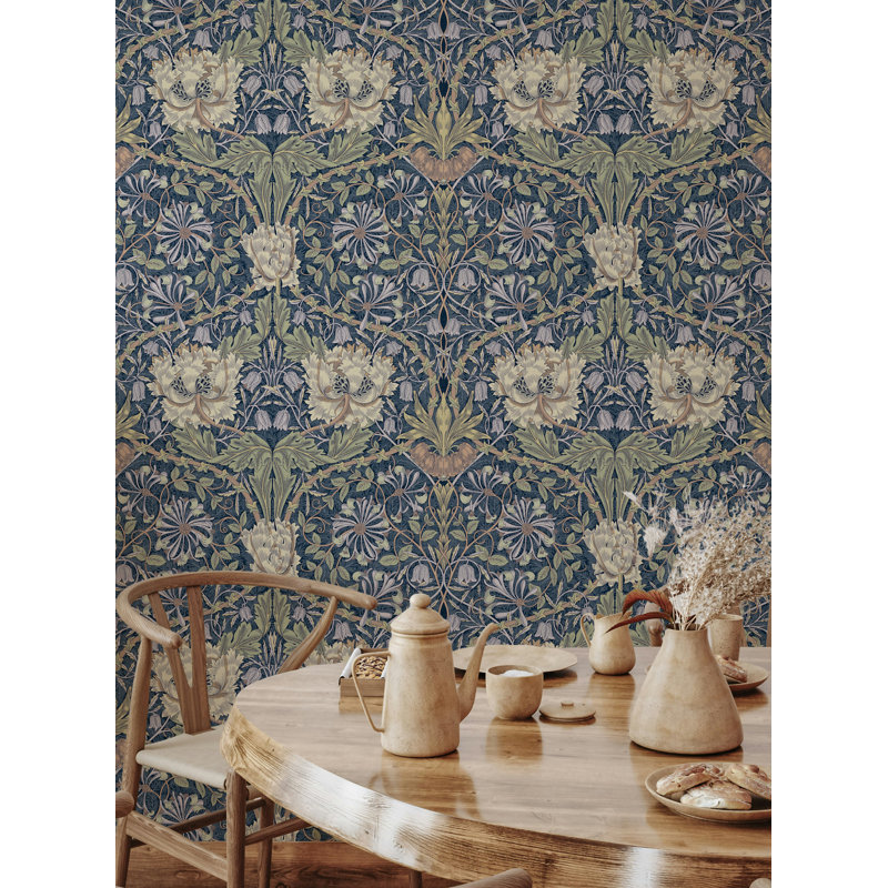 Lark Manor William Morris Honeysuckle Trellis Wallpaper Bryelle Peel ...