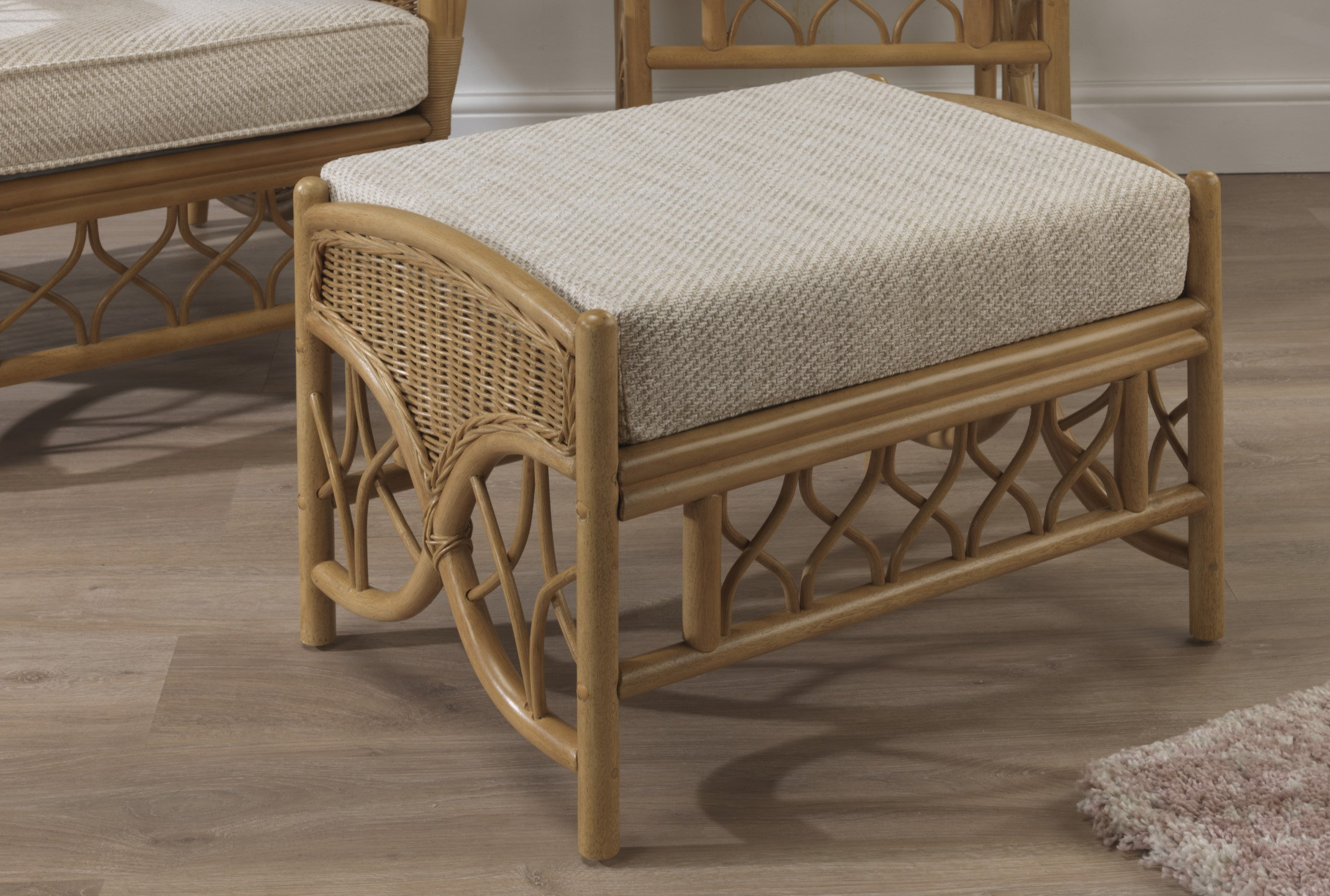 17 Stories 64cm Wide Solid Colour Footstool Ottoman | Wayfair.co.uk