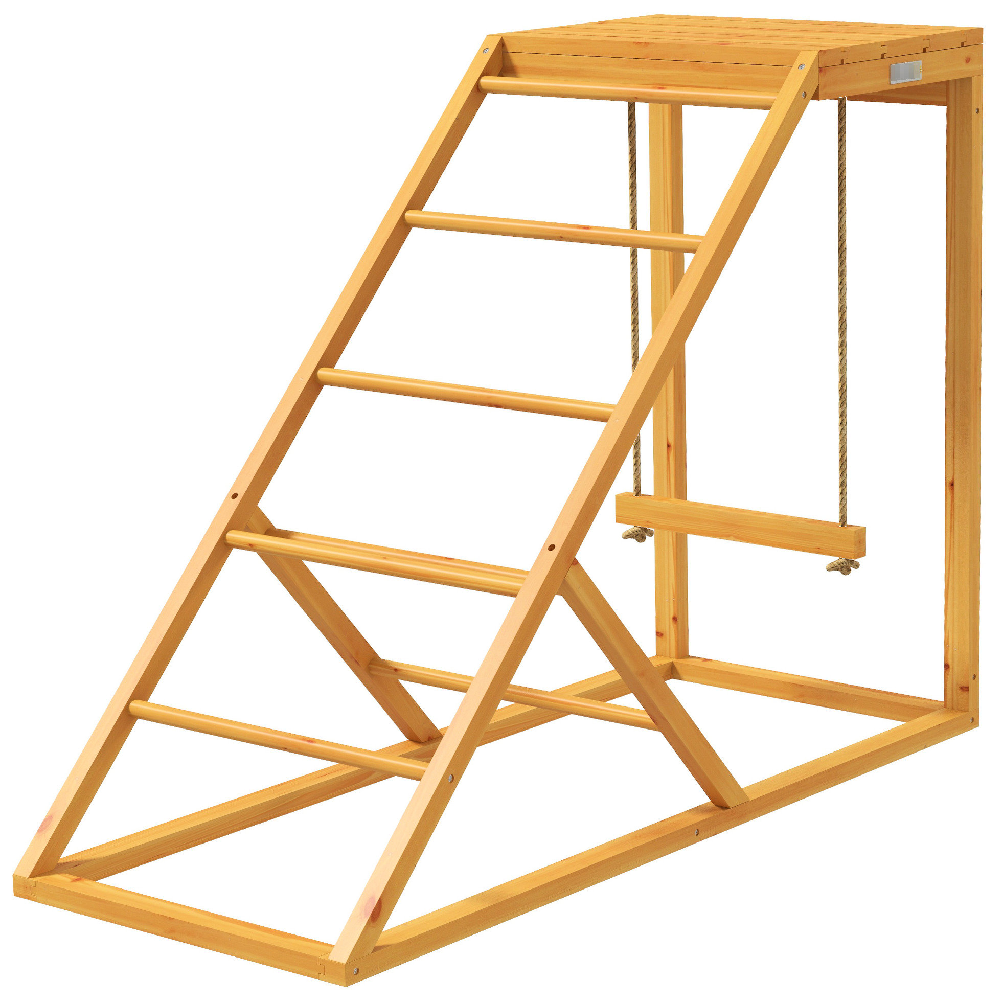 August Grove® Yellow Chicken Coop - Stable Perches, , Swing For Birds ...