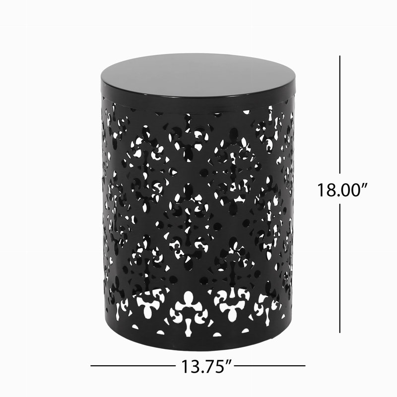 Mercer41 Outdoor Metal end Table -Large | Wayfair