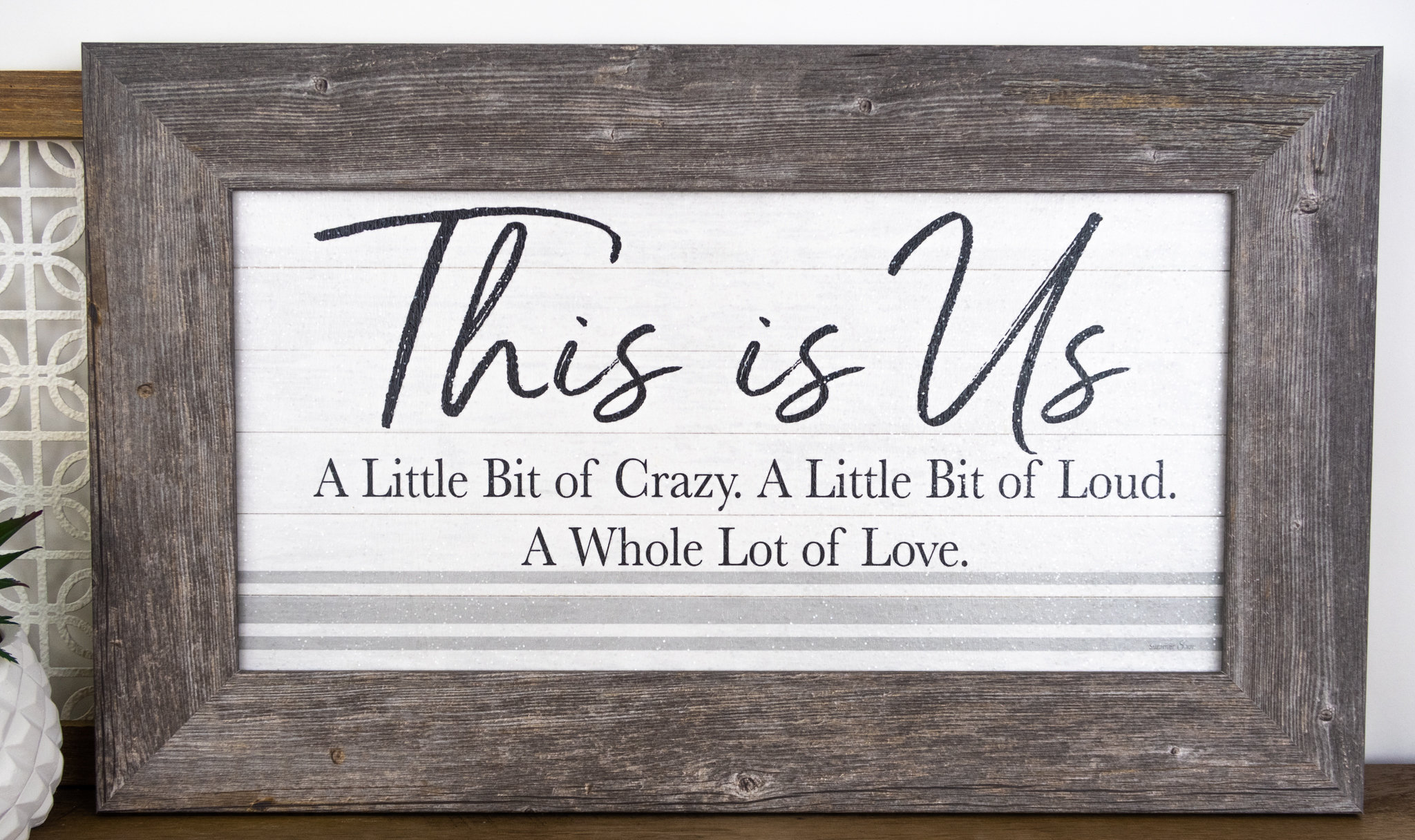 Gracie Oaks This Is Us - Picture Frame Graphic Art Print on Paper ...