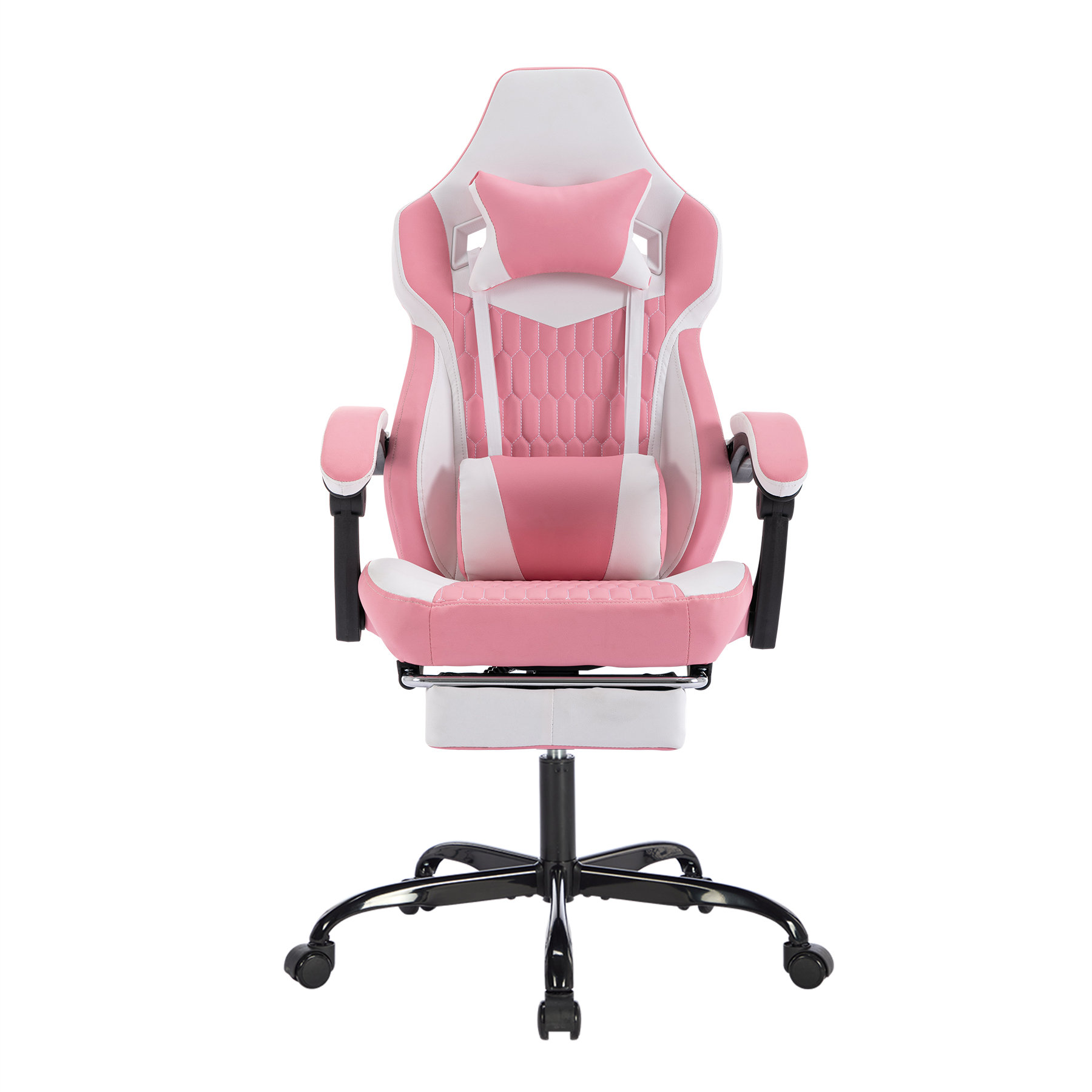 Ivy Bronx Gaming Chair With Footrest, High Back Gaming Chairs PVC ...