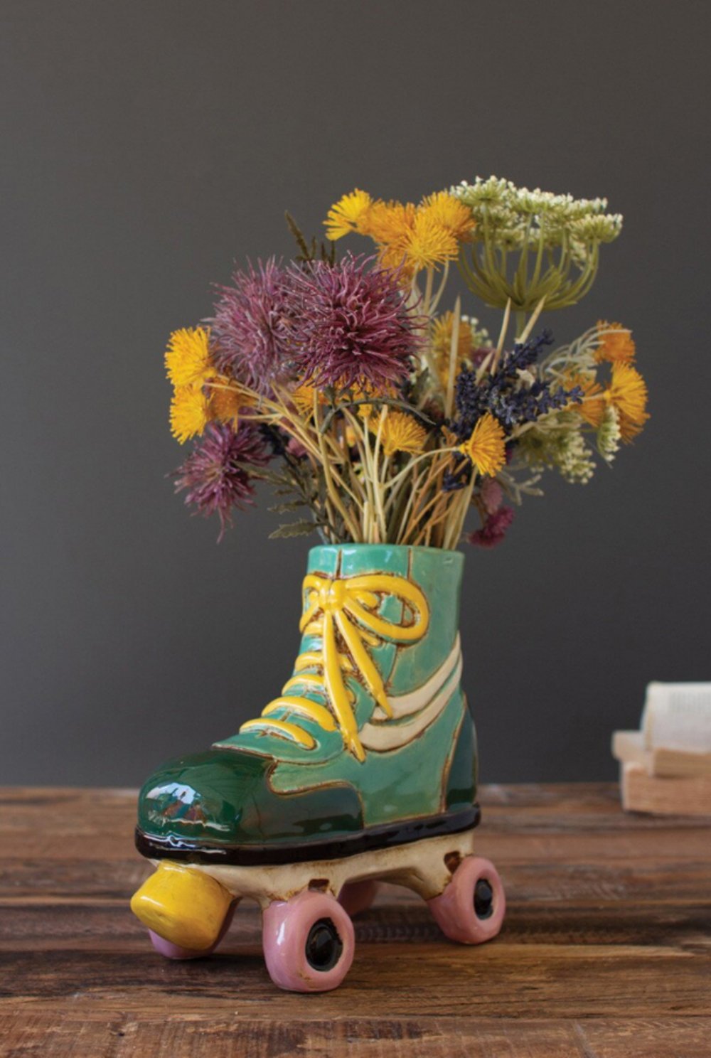 Lark Manor™ Ceramic Roller Skate Planter | Wayfair