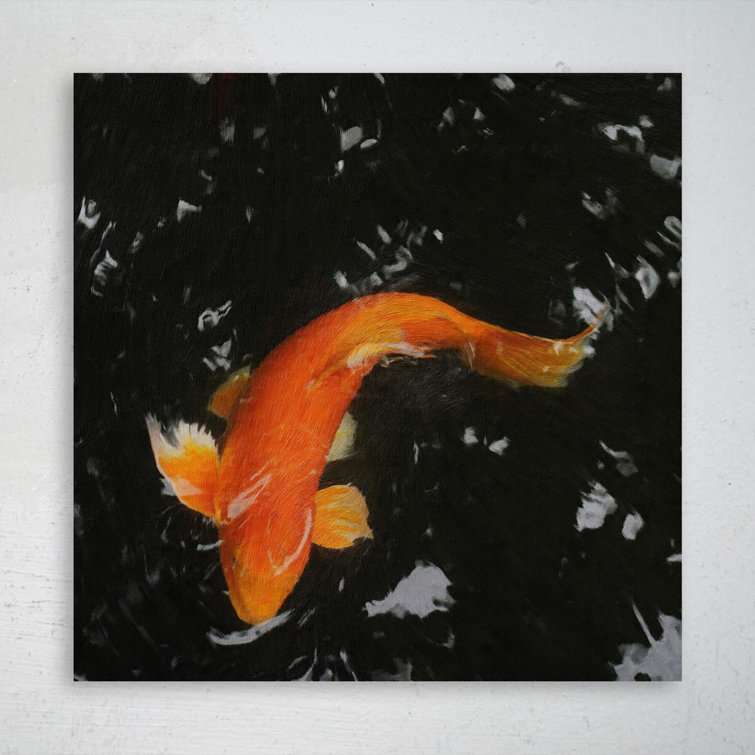 Bayou Breeze A Big Orange Fish In The Water On Canvas Painting ...