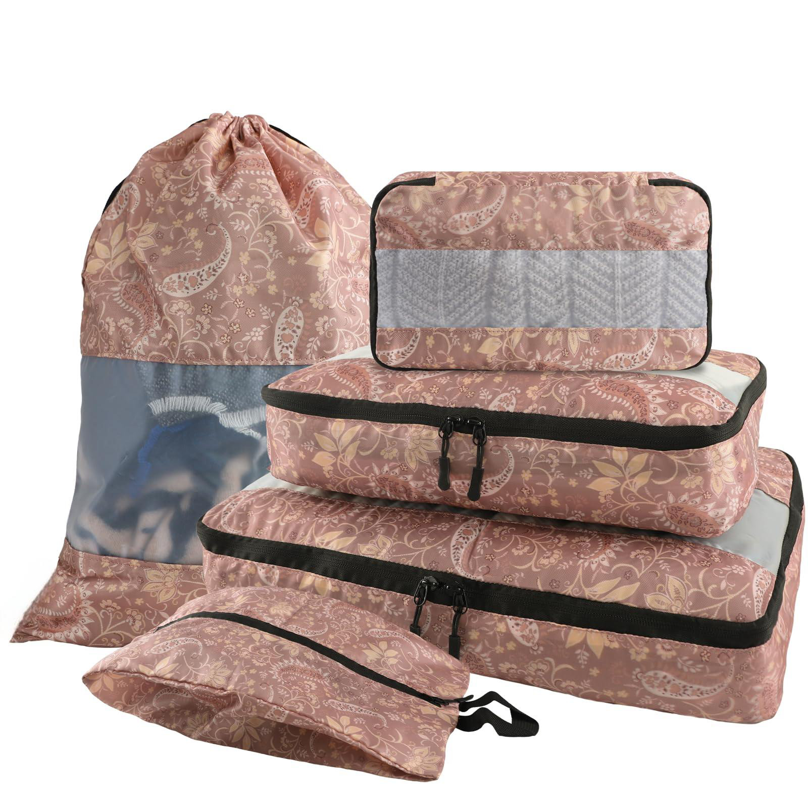 Hokku Designs 5 Set Packing Cubes For Travel Essentials Ultralight ...