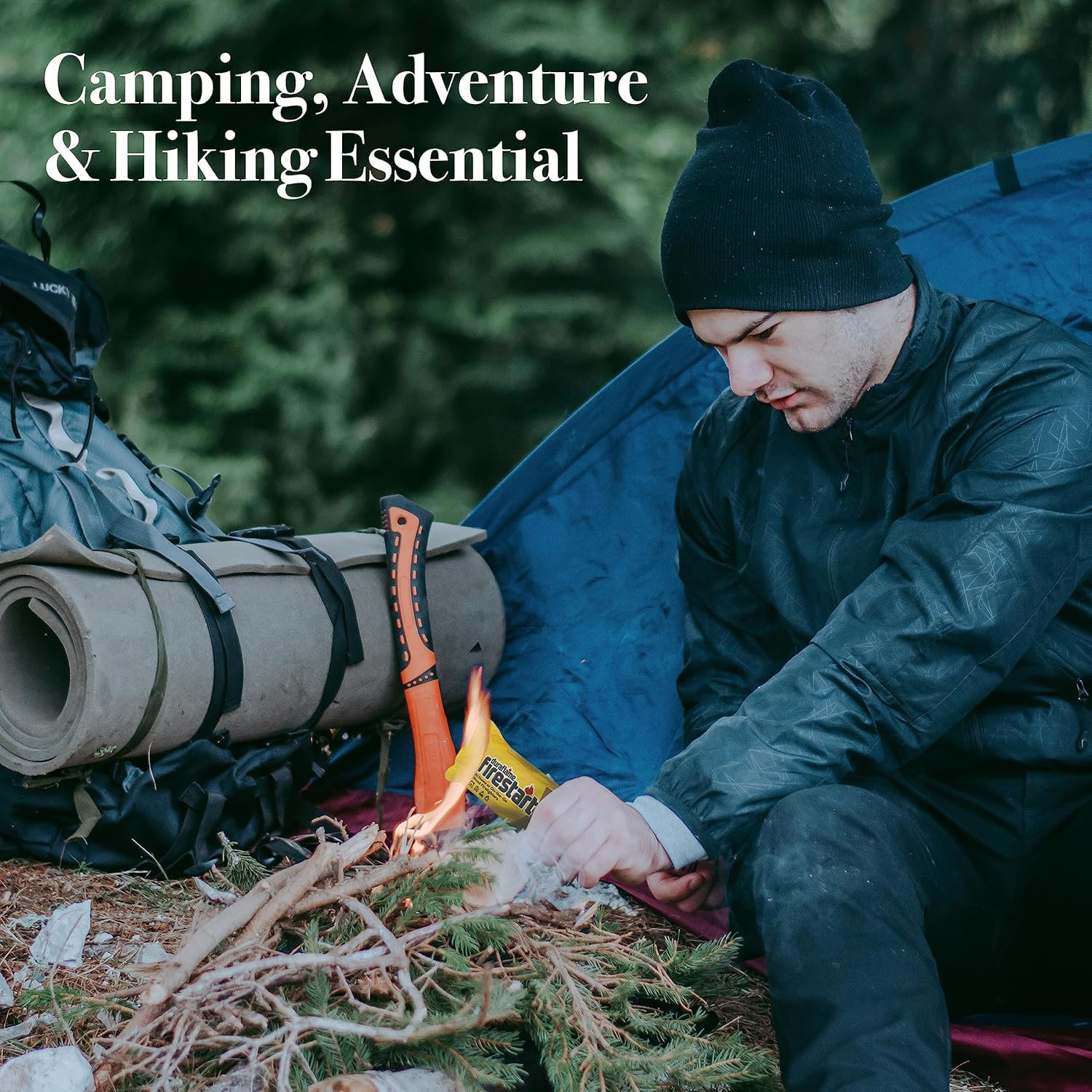 INKEDZ Fire Starter for Indoor and Outdoor Use - Quick Ignition Logs ...