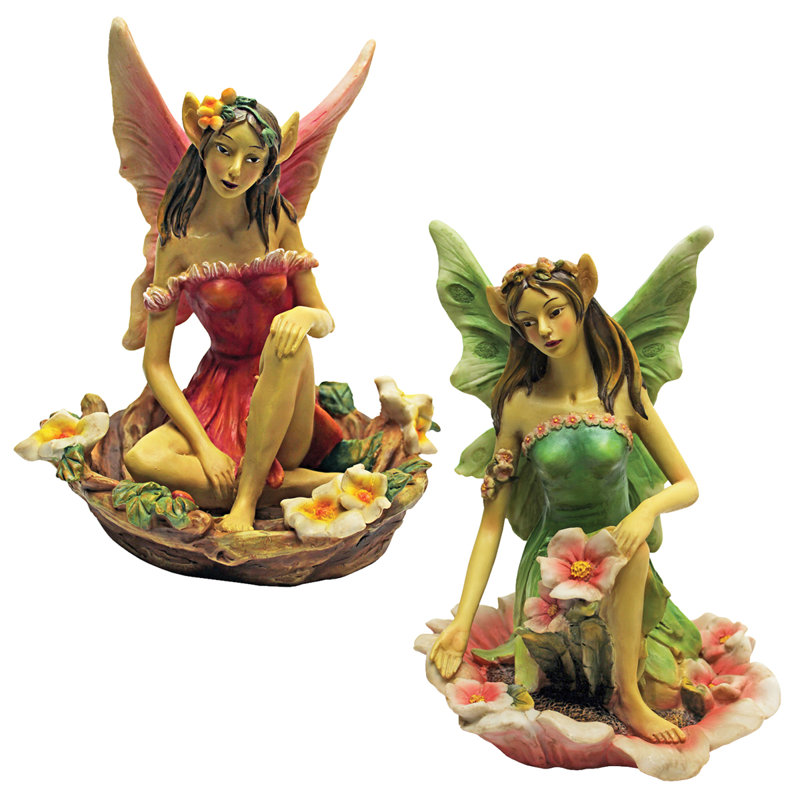 Design Toscano Fairy of Acorn Hollow Statue & Reviews | Wayfair