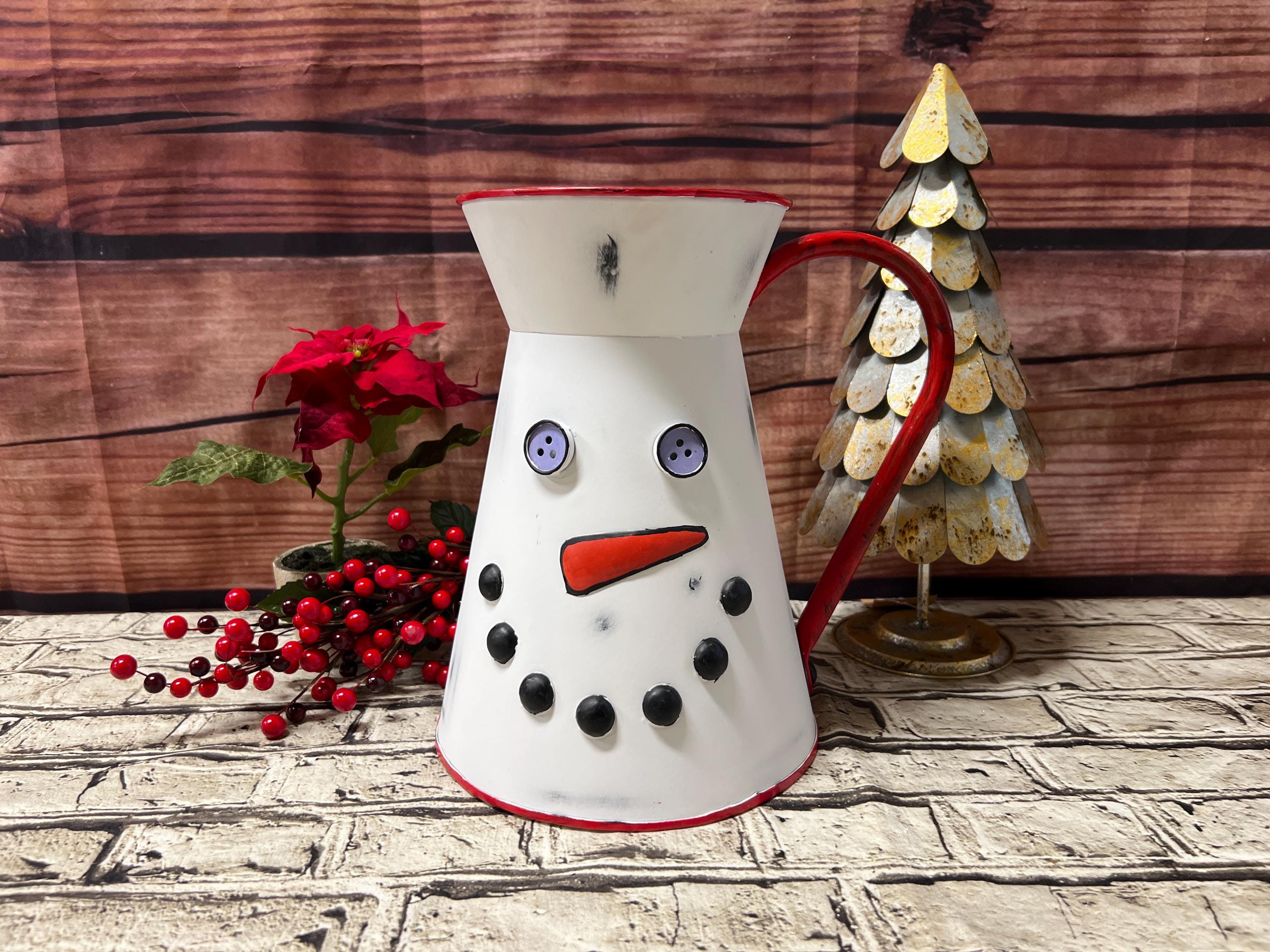 The Holiday Aisle® Wintry Snowman Pitcher | Wayfair