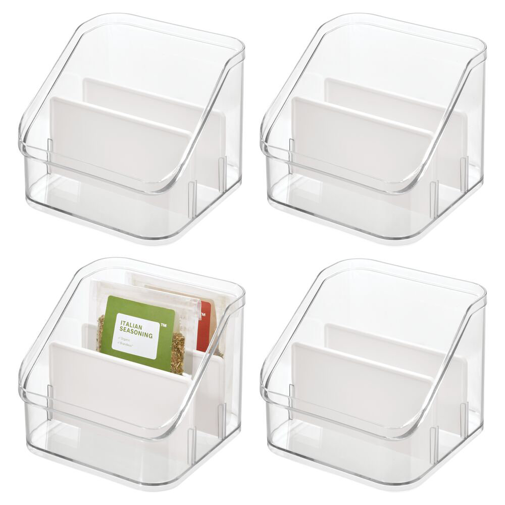 iDesign 3-Section Divided Pantry Organizer for Kitchen Storage ...