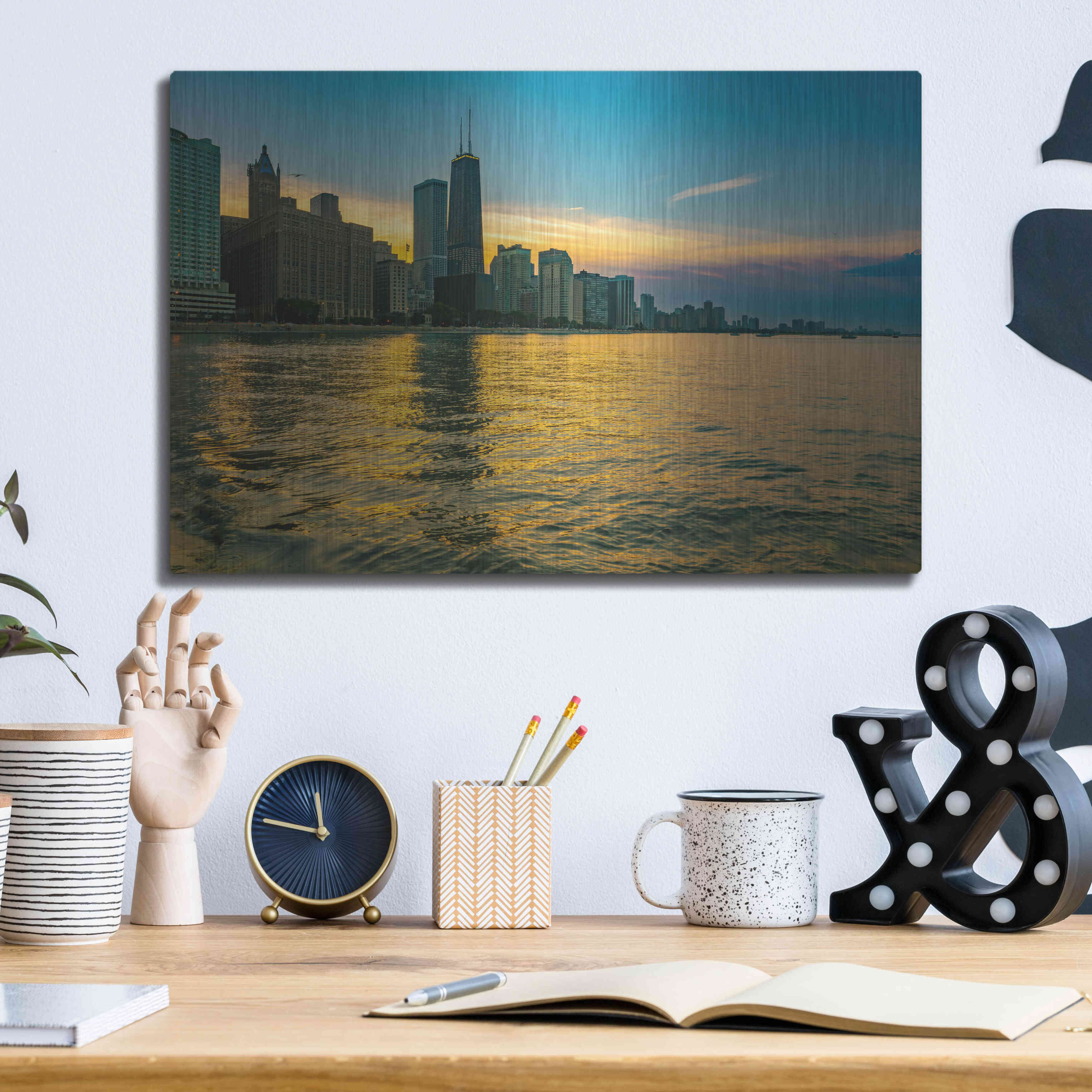 Highland Dunes " AMazign Sunset In Chicago " by AKG | Wayfair