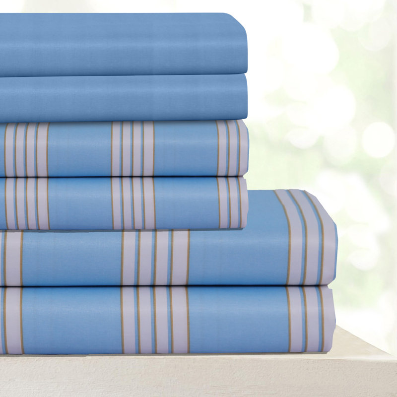 Home Sweet Home Dreams 400 Thread Count Royal Checkered Cotton Quality ...