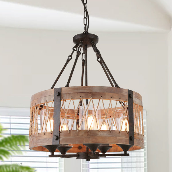 Longshore Tides Azura 5 - Light Farmhouse Chandelier for Hanging Dining ...