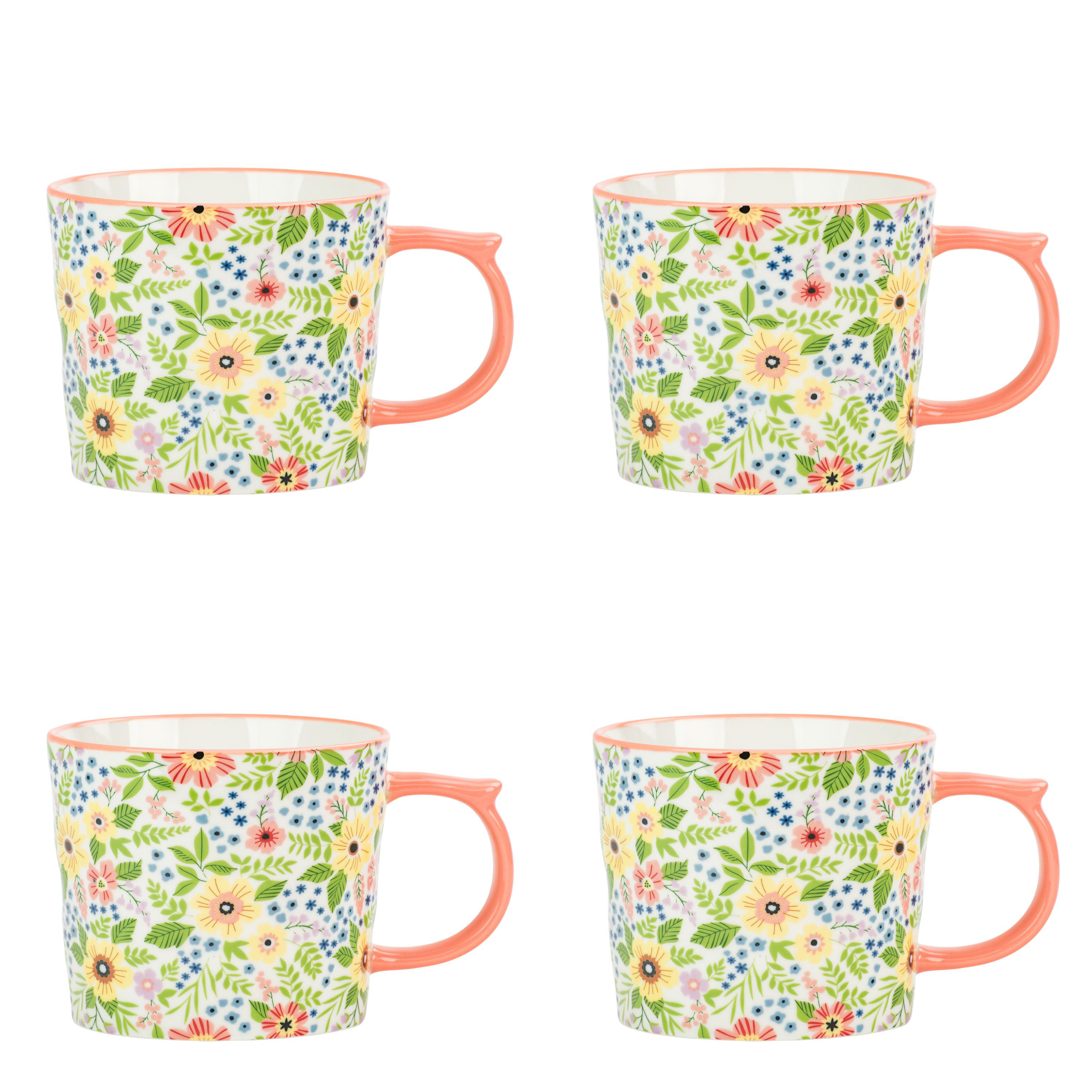 Ten Strawberry Street 10 Strawberry Street Madison Mug, Floral Burst ...
