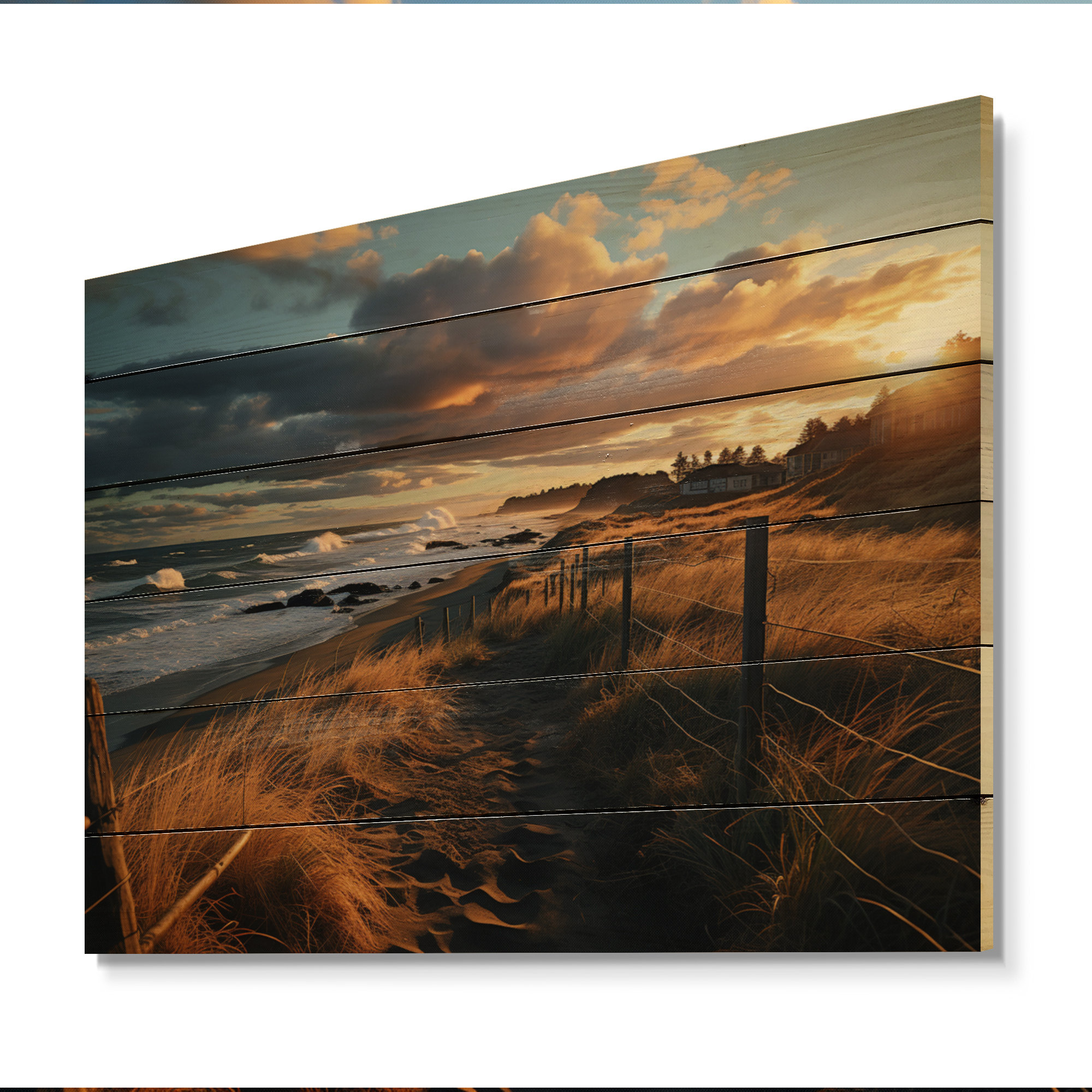 Dovecove Renderos Stunning Coastal Landscape IV - Unframed Print on ...