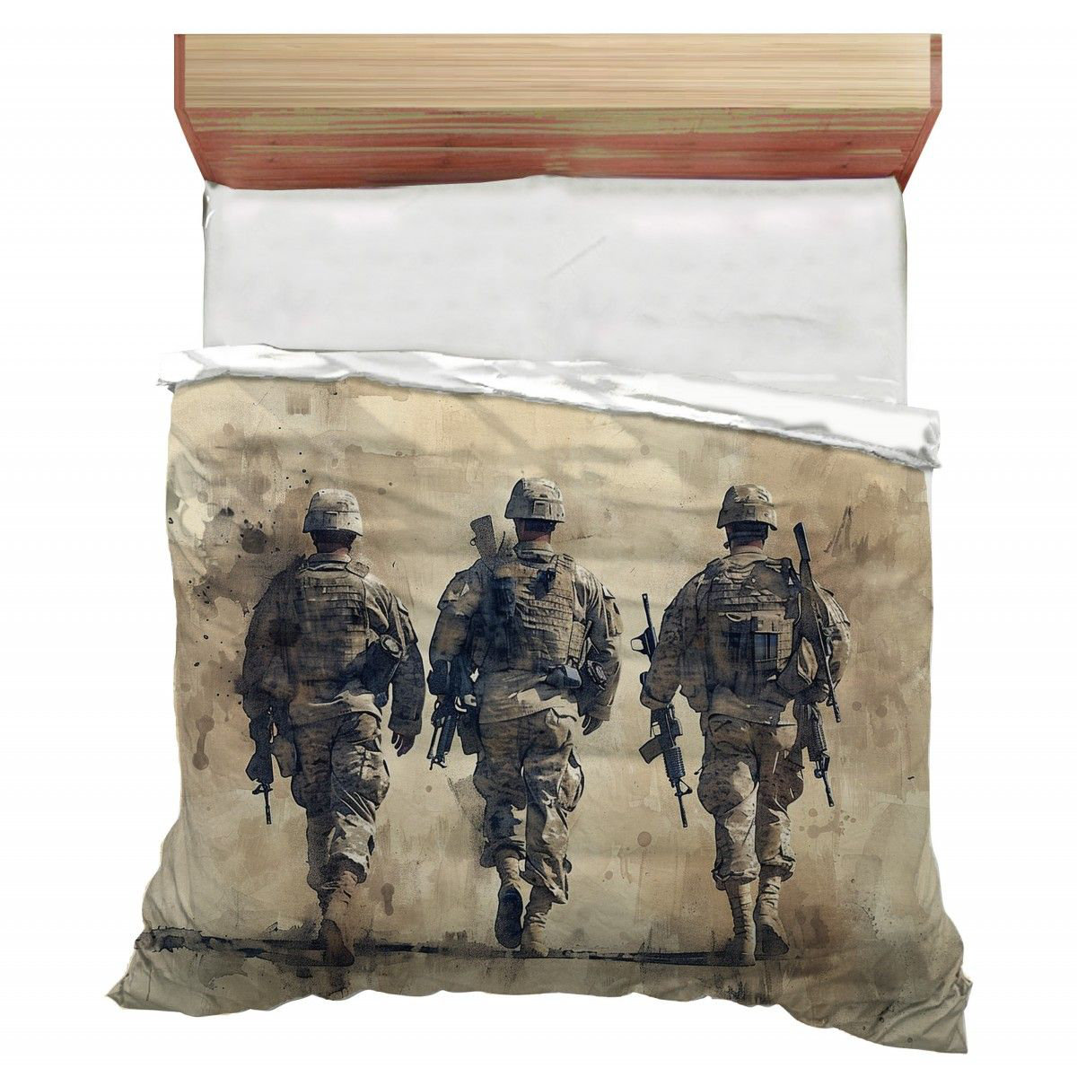 VisionDecor Soldiers Bedding Military Duvet Cover Bond | Wayfair