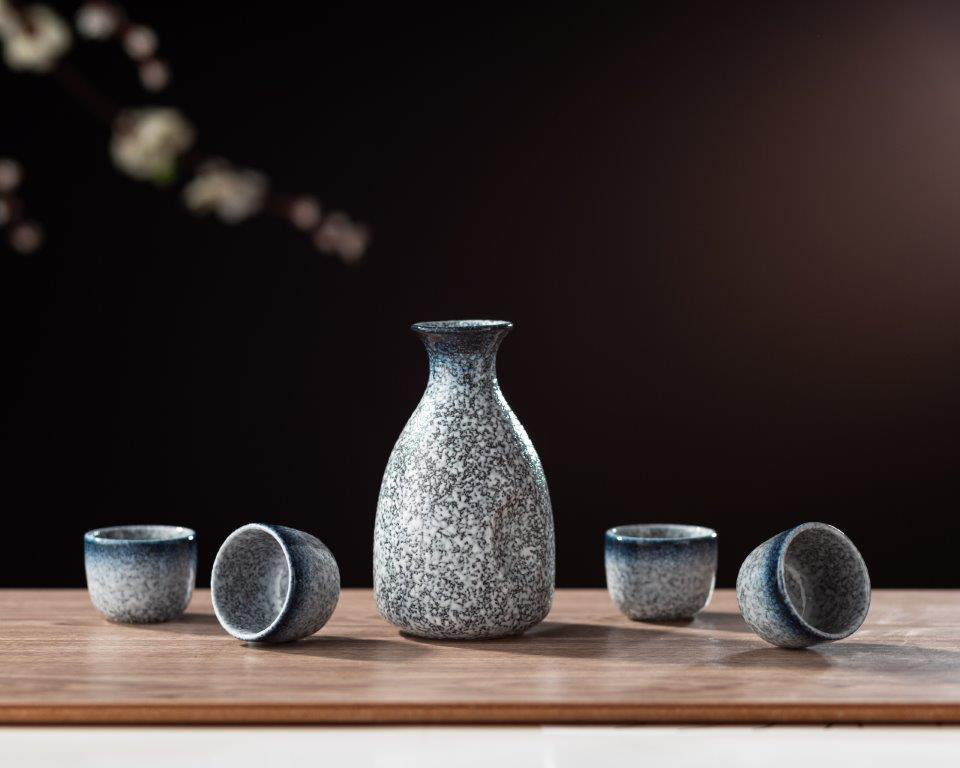 Orren Ellis 5-Piece Sake Set, Durable Ceramic Japanese Sake Set With 1 ...