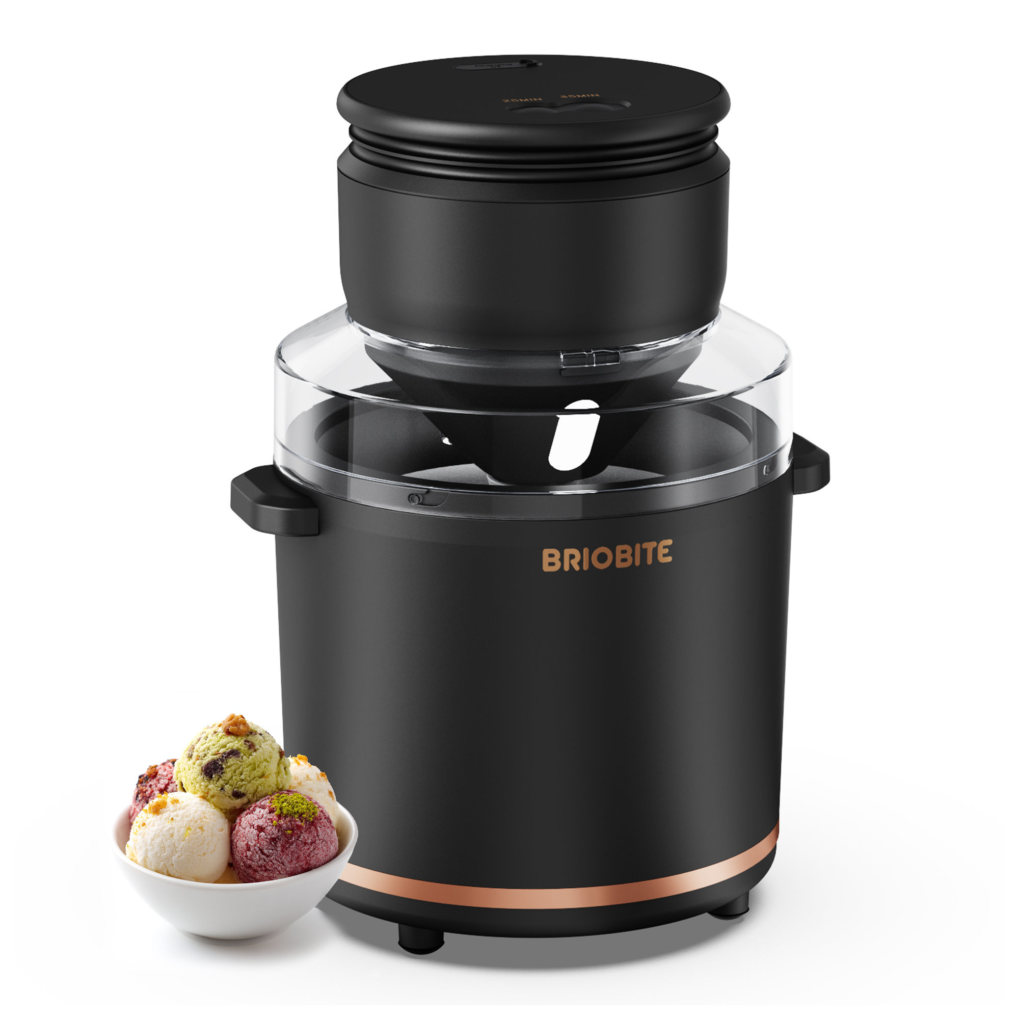 others 1 Quart Electric Ice Cream Machine For Gelato Milkshakes And ...