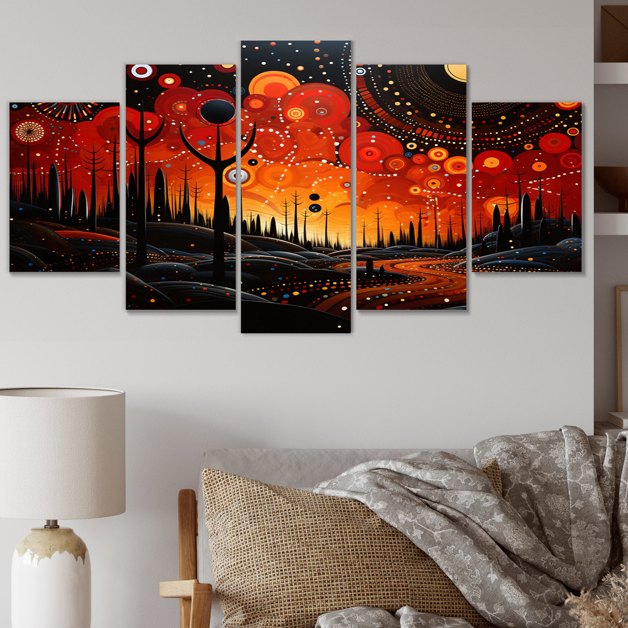 Winston Porter African Tribal Rhythms Pointillism II - African Tribal ...