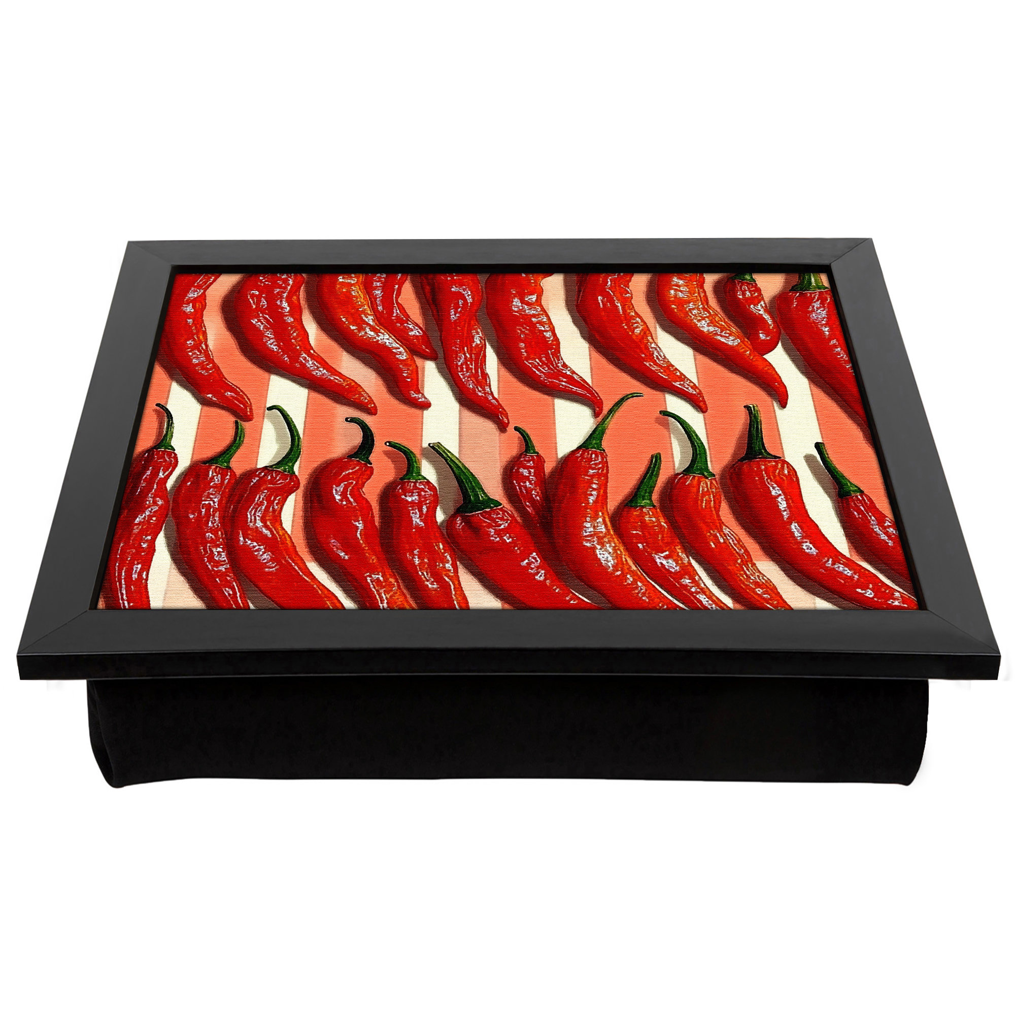 Metro Lane Red Chili Peppers Vol.3 Lap Tray with Cushion | Wayfair.co.uk