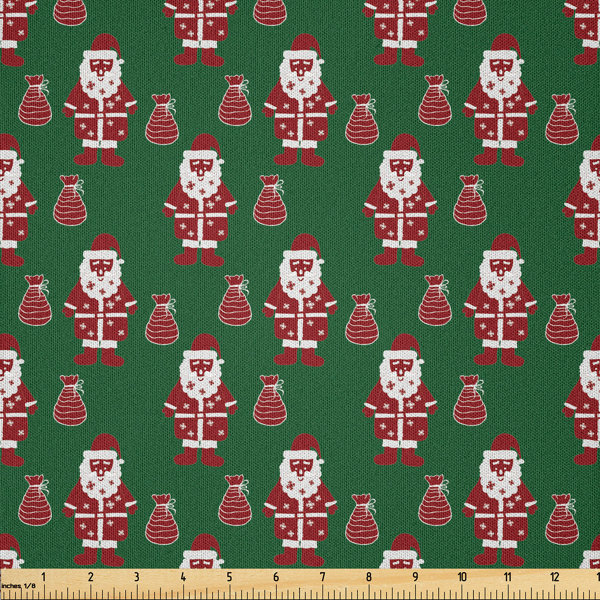 The Seasonal Aisle Allina Santa Claus Present Fabric | Wayfair.co.uk