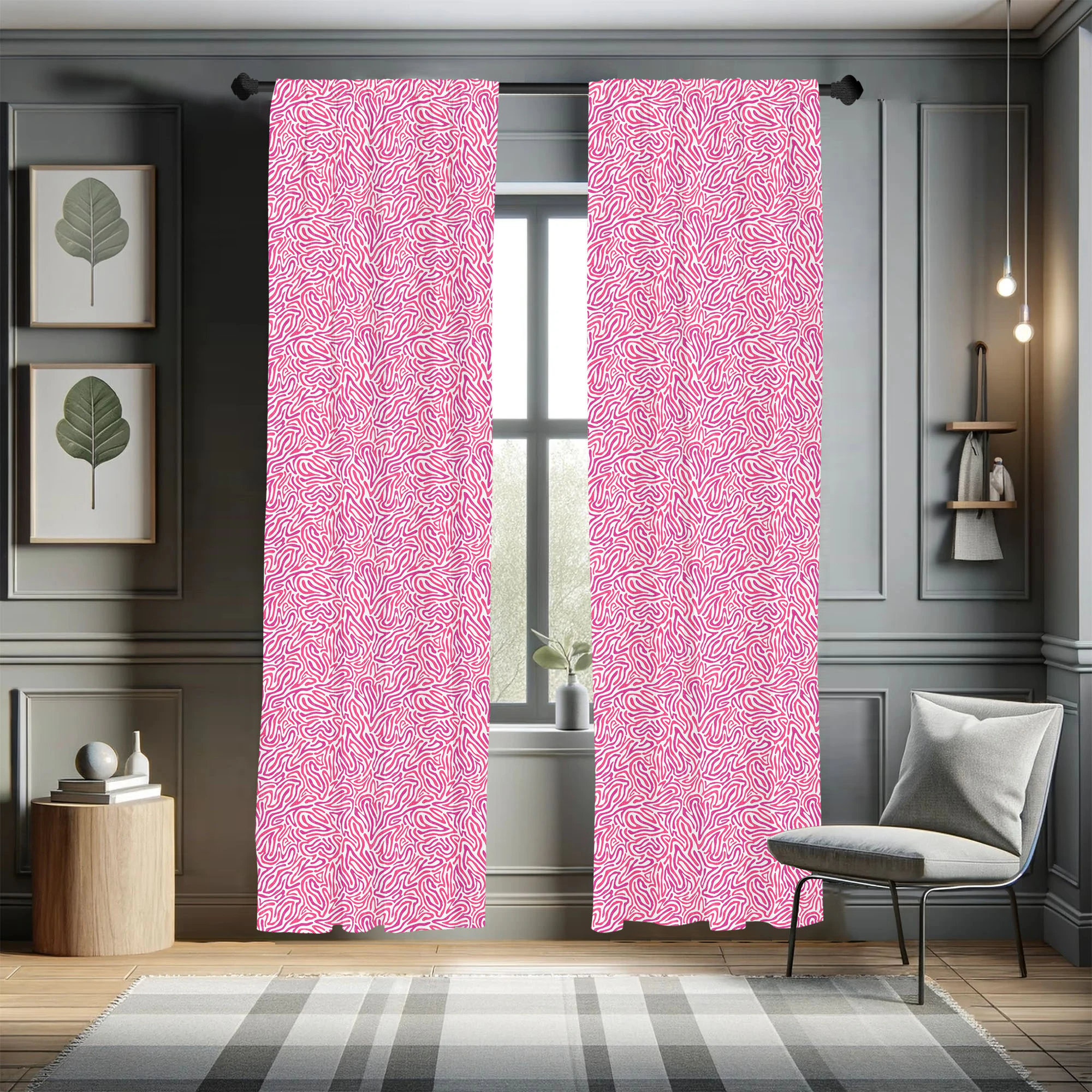 East Urban Home Zebra Semi-Sheer Rod Pocket Sliding Panel | Wayfair
