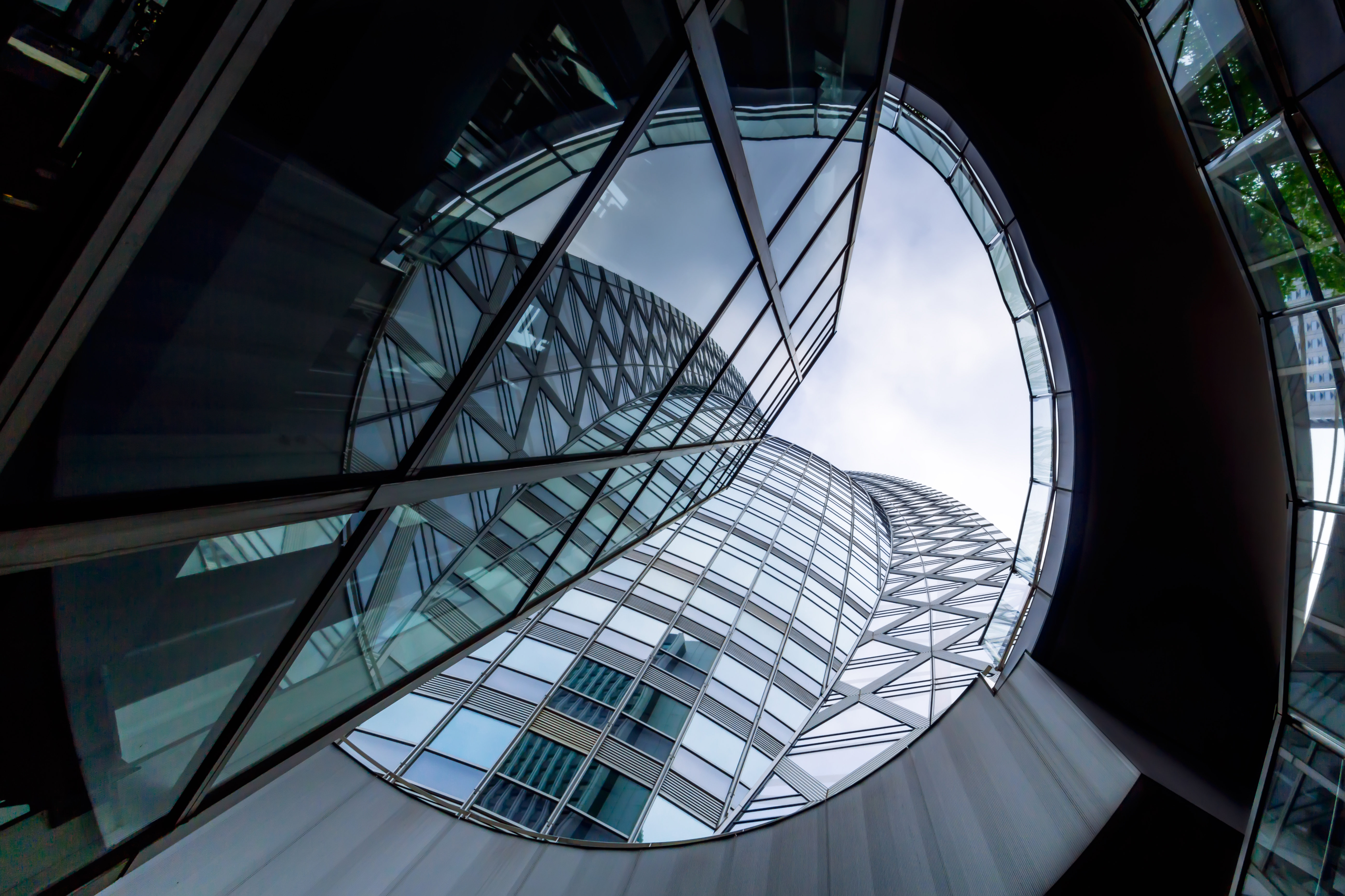 Hokku Designs Chrystle " Modern Glass City Building " by Shootdiem ...