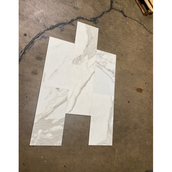 Stone & Tile Shoppe, Inc. 12" x 24" Marble Marble Look Wall & Floor ...