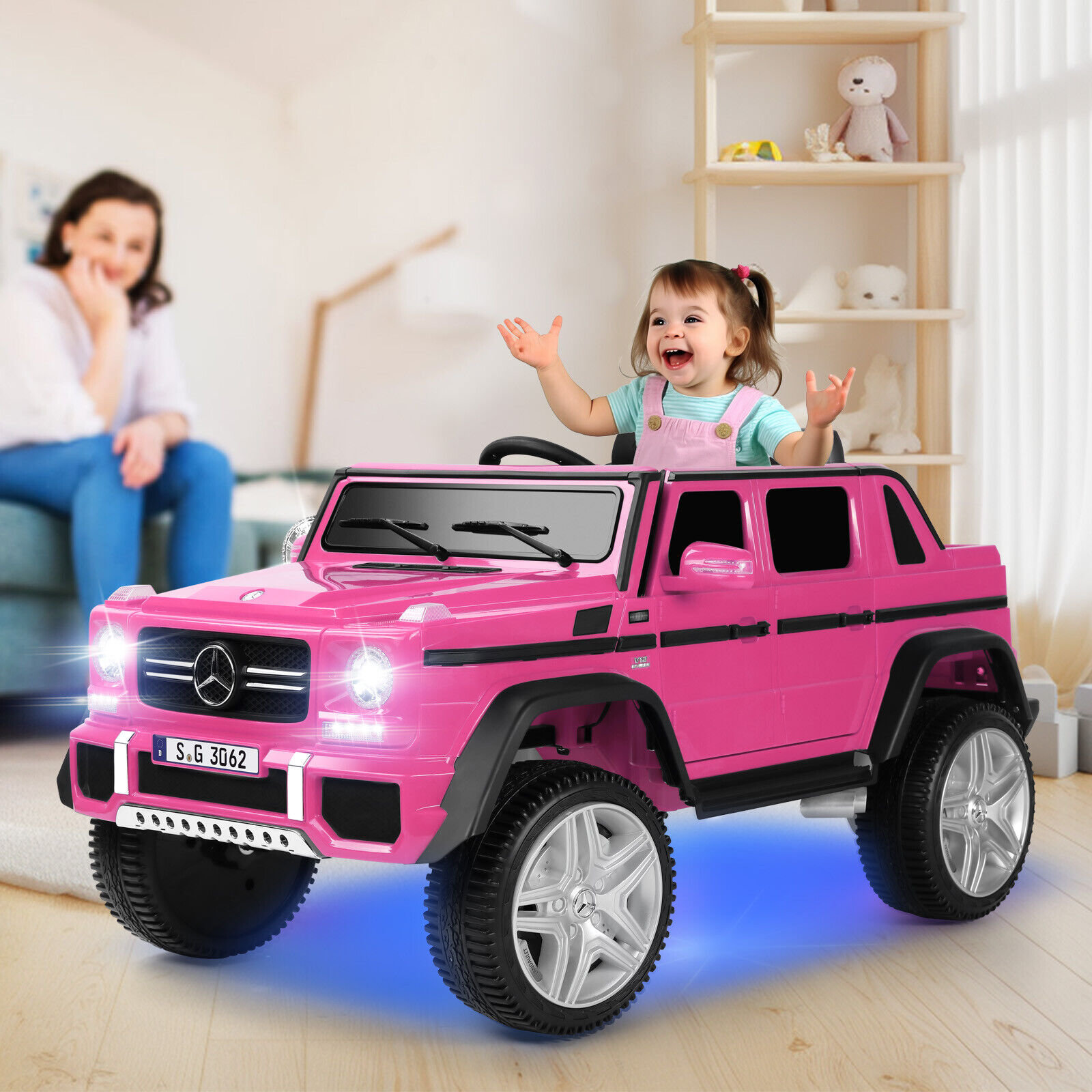 Joyldias 12v7ah Battery Powered Ride On Cars, Licensed Mercedes-benz ...