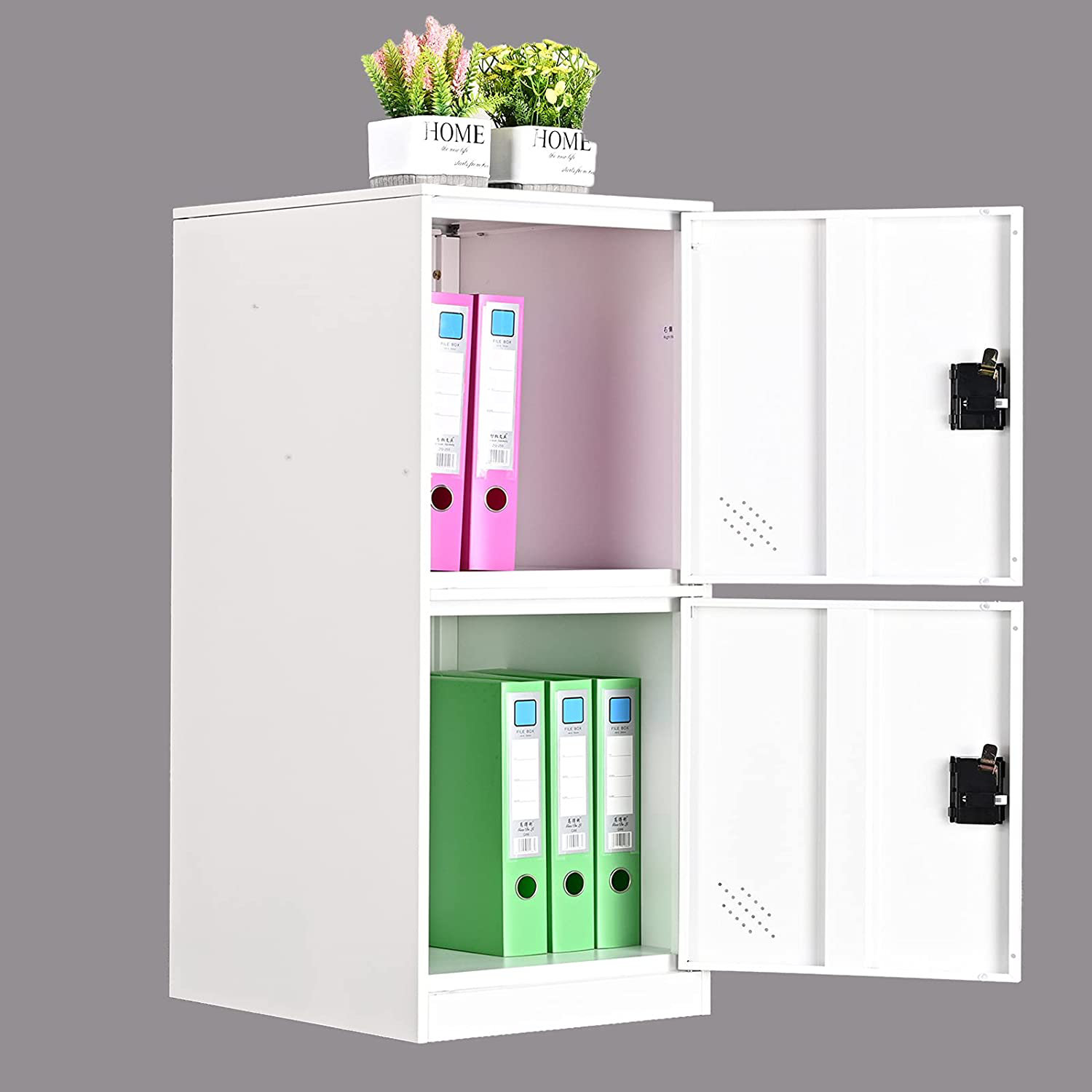 A Home Vertical Single Shelf Small Locker With Padlock Latch 2 Or 3 ...