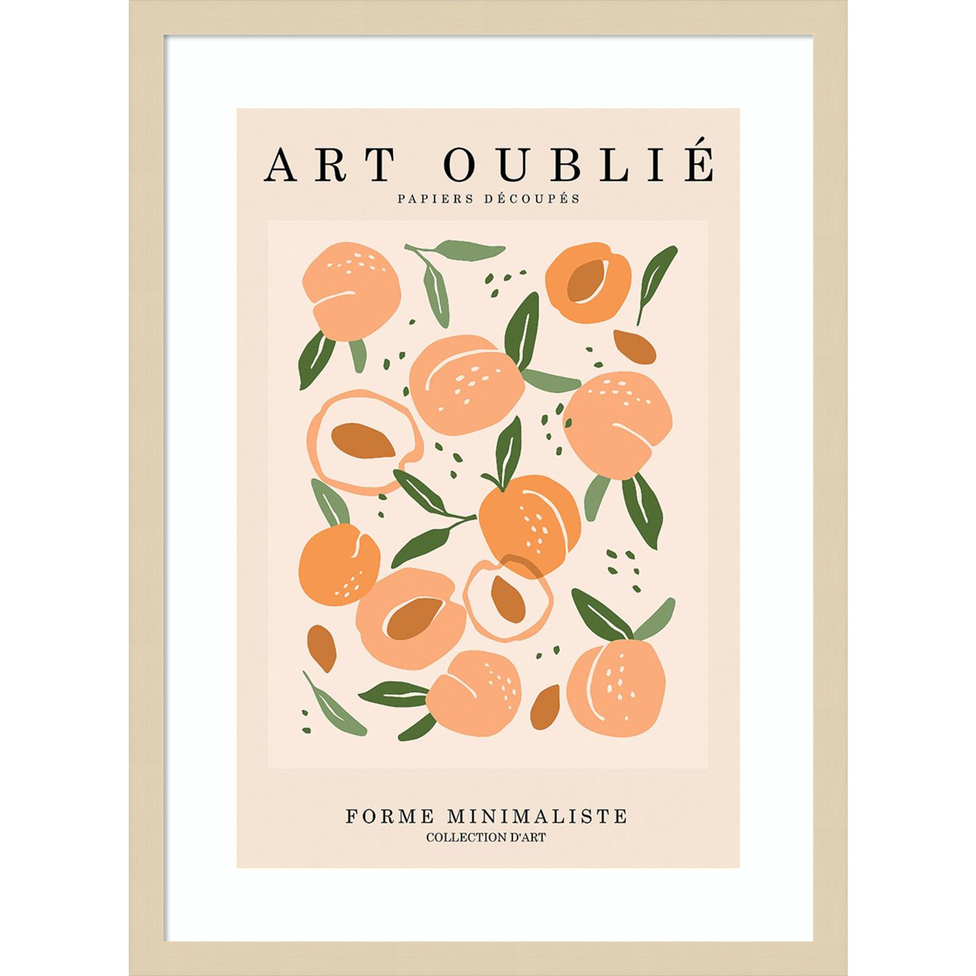 Lark Manor™ Peachy Pattern by Incado Wood Framed Wall Art Print | Wayfair