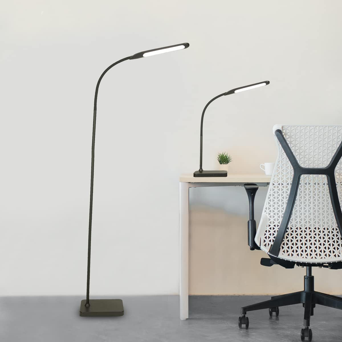 Wrought Studio Jaquavion 66'' Black LED Arched Floor Lamp - Wayfair Canada