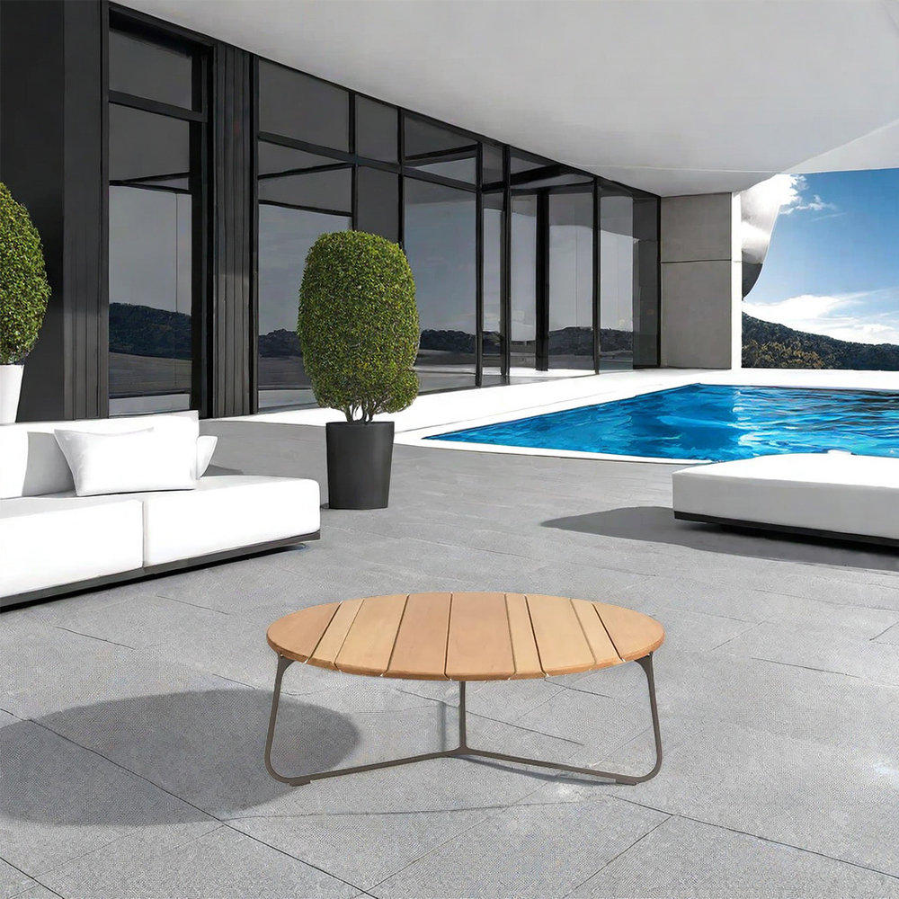 Hokku Designs Montray Round 31.5'' Outdoor Coffee Table | Wayfair