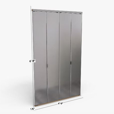 Custom Door and Mirror Mirrored Bi-Fold Door & Reviews | Wayfair