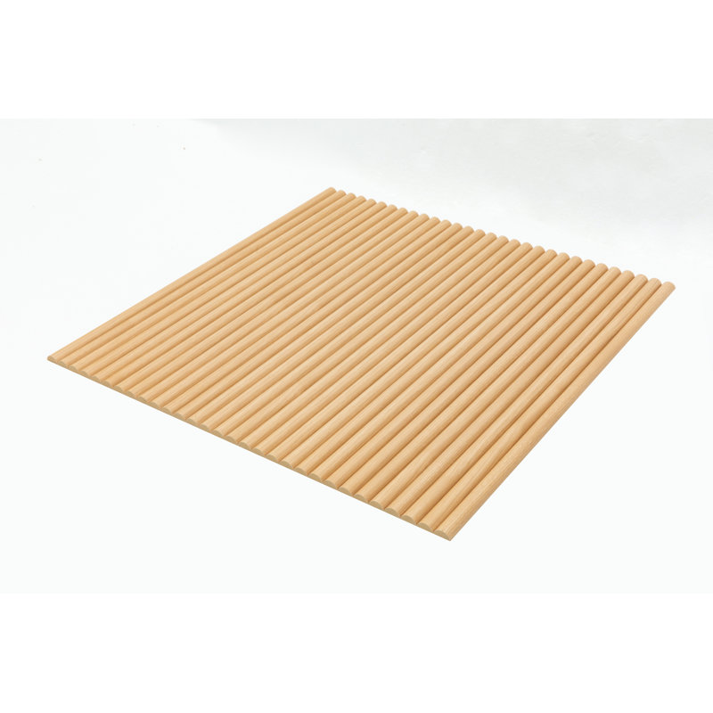e-Joy 106" x 24" Flexible Fluted Semi-Circle Wood Shiplap Wood Wall ...