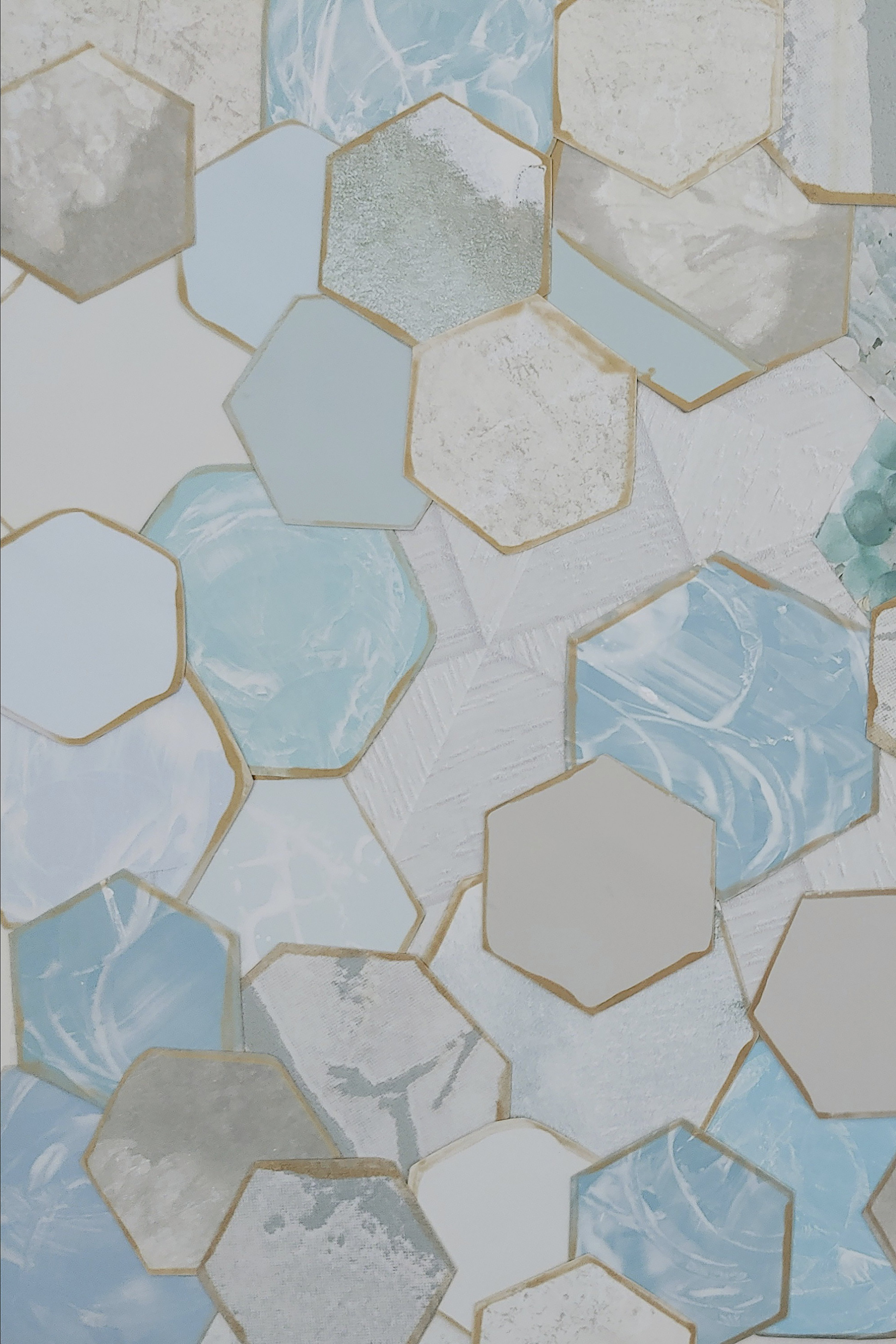 Wrought Studio™ Fation Mint Honeycomb I | Wayfair