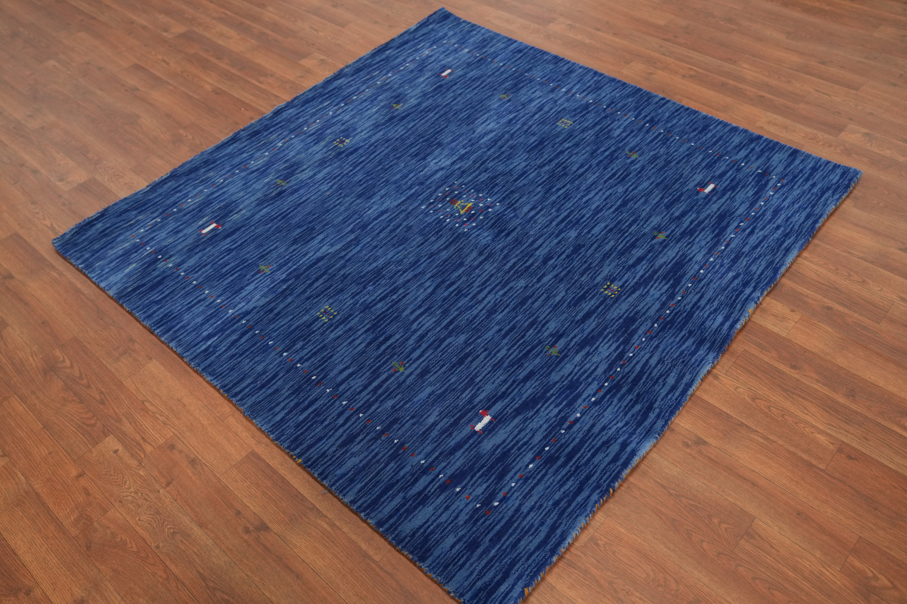 Isabelline Tribal Handmade Square Rug 5x5 | Wayfair