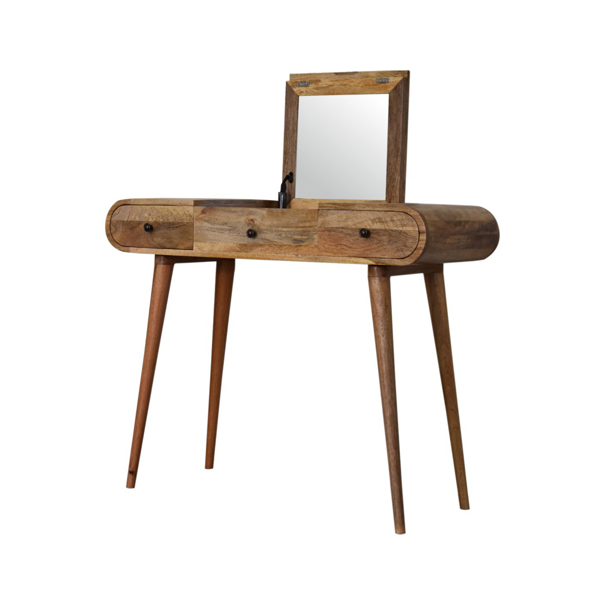 Corrigan Studio® Oak-Ish Round Dressing Table | Wayfair