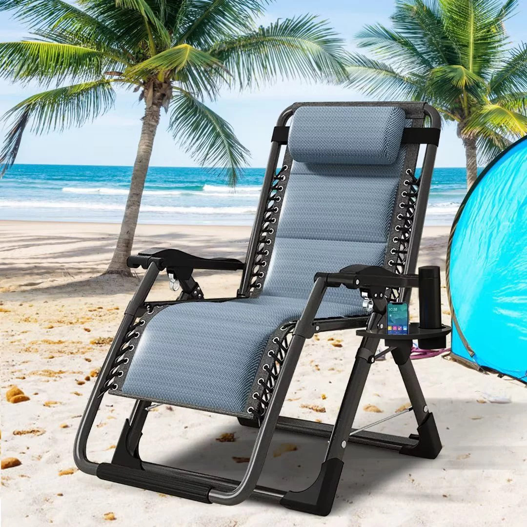 JTANGL Zero Gravity Chair Folding Reclining Lounge Chair with Mat ...