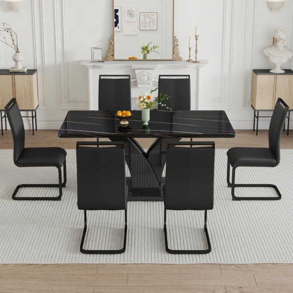 Latitude Run® Nevaha Pedestal Dining Set | Wayfair